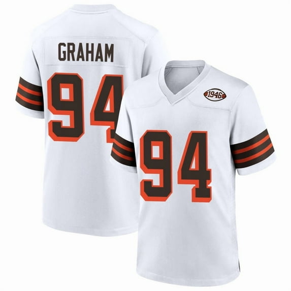 Youth Cleveland Graham 94 White Alternate Sports Player Game Stitched ...