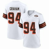 Youth Cleveland Graham 94 White Alternate Sports Player Game Stitched ...