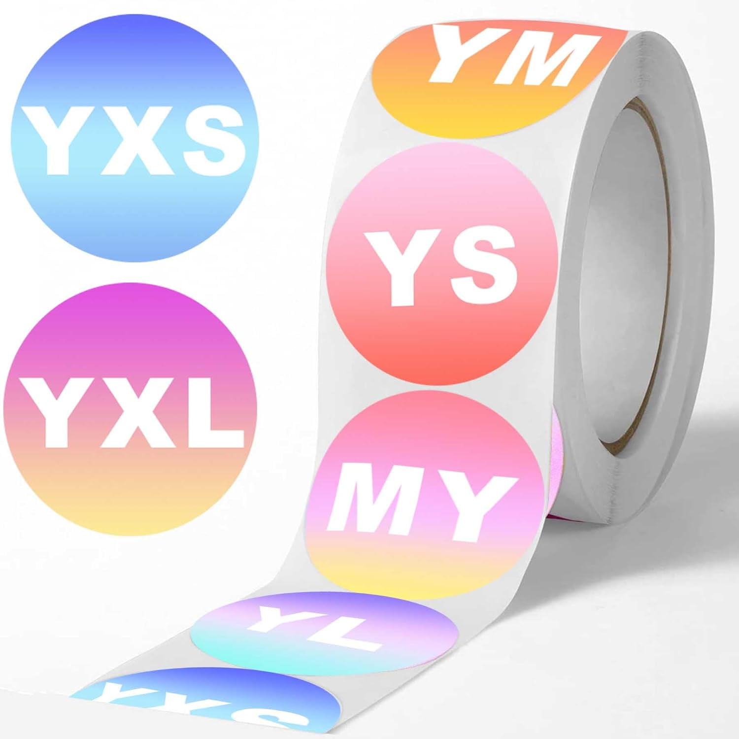 Youth Clothing Size Stickers Clothing Size Stickers Labels 1inch ...