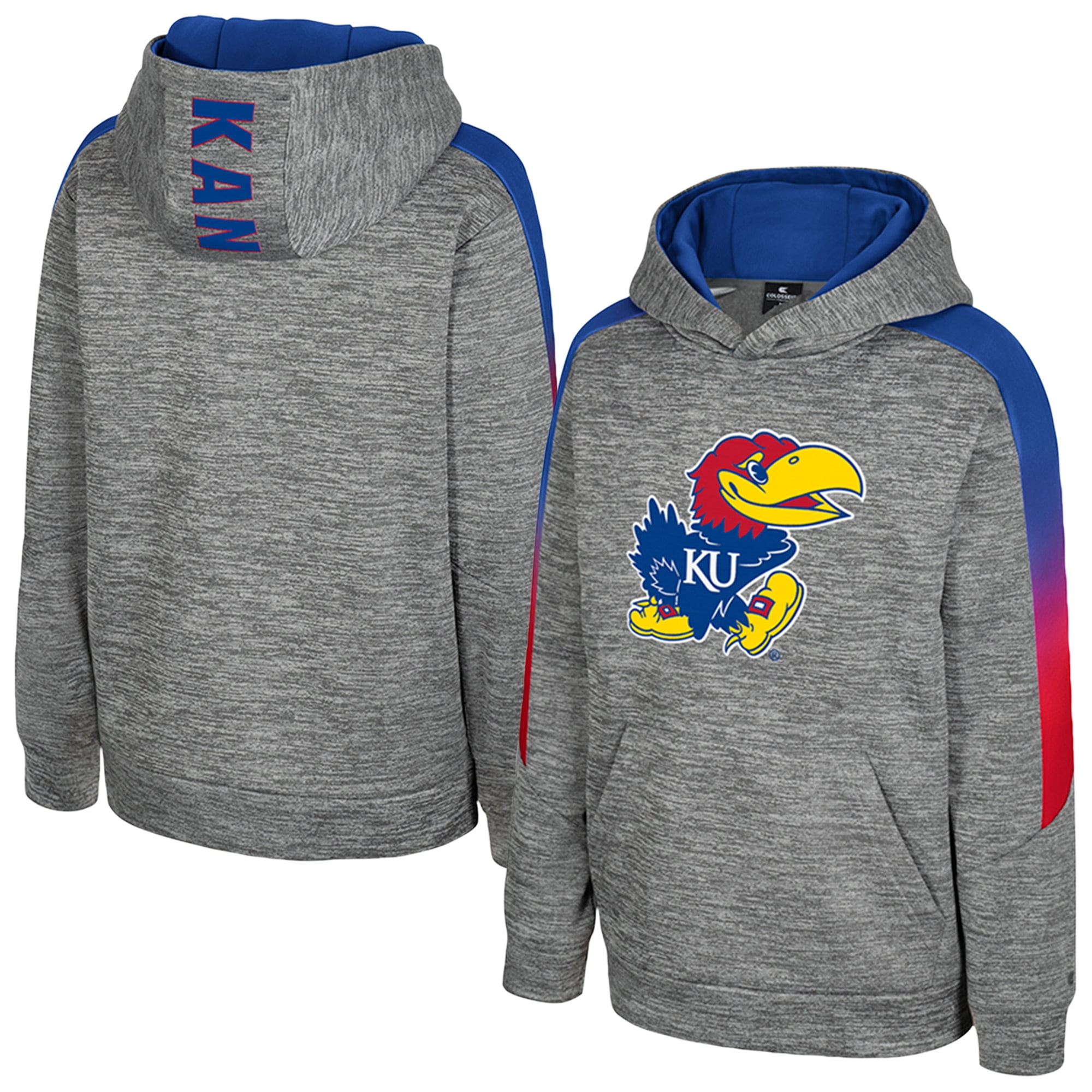 Youth Colosseum Gray Kansas Jayhawks The Gang Hoodie - Walmart.com