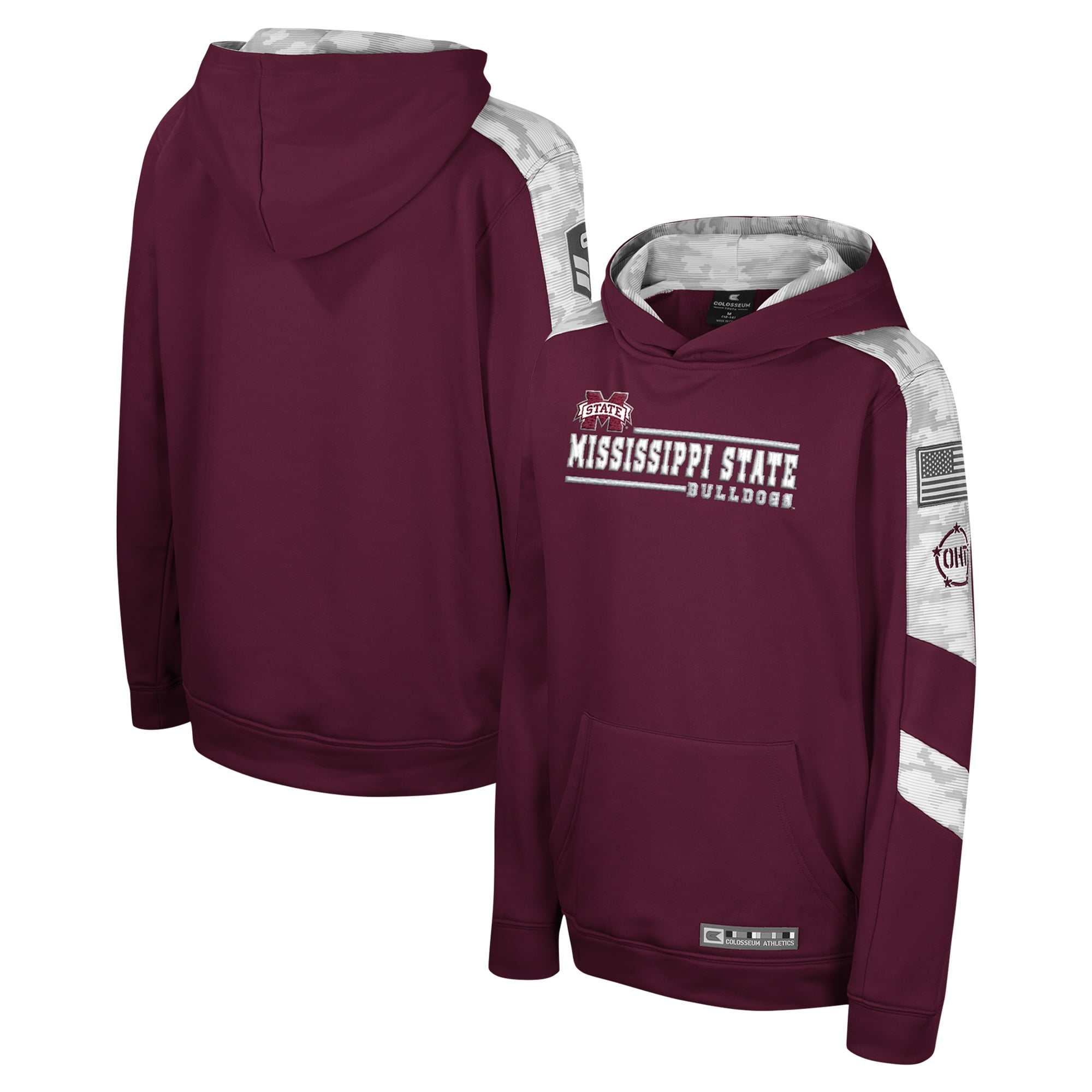Youth Colosseum Maroon Mississippi State Bulldogs OHT Military ...