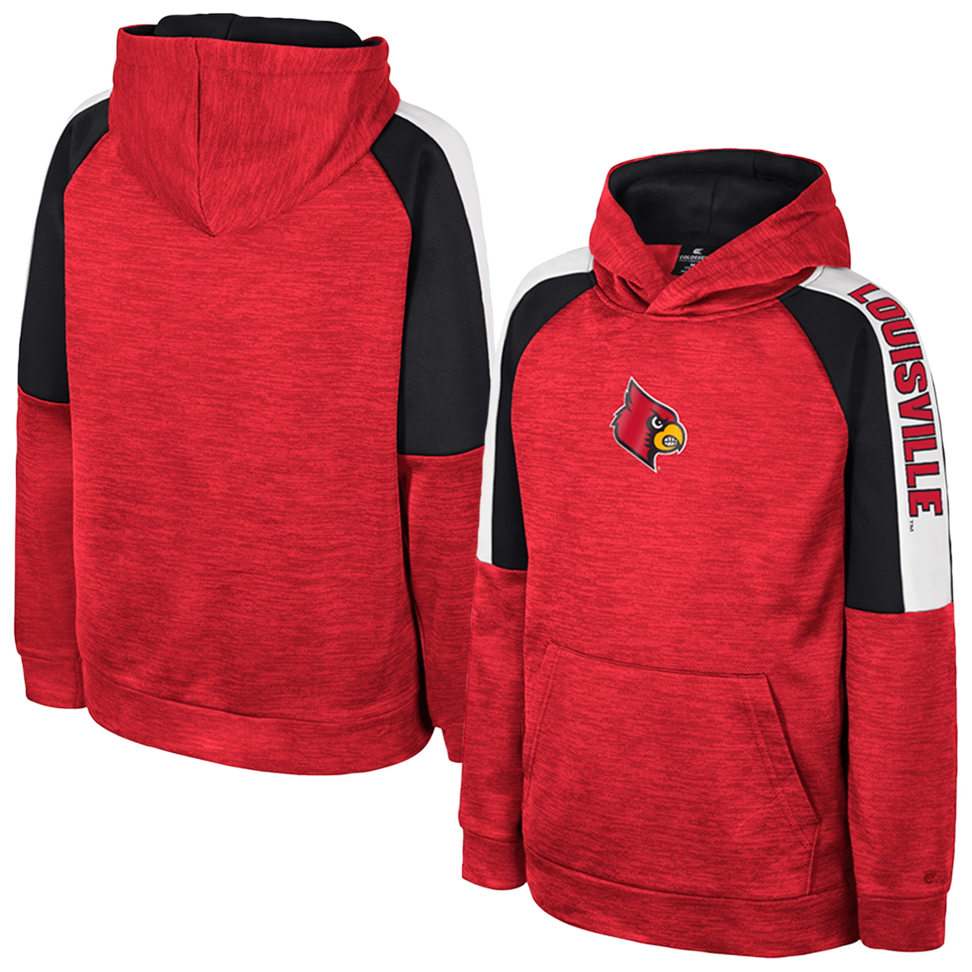 Youth Colosseum Red Louisville Cardinals Pullover Hoodie - Walmart.com