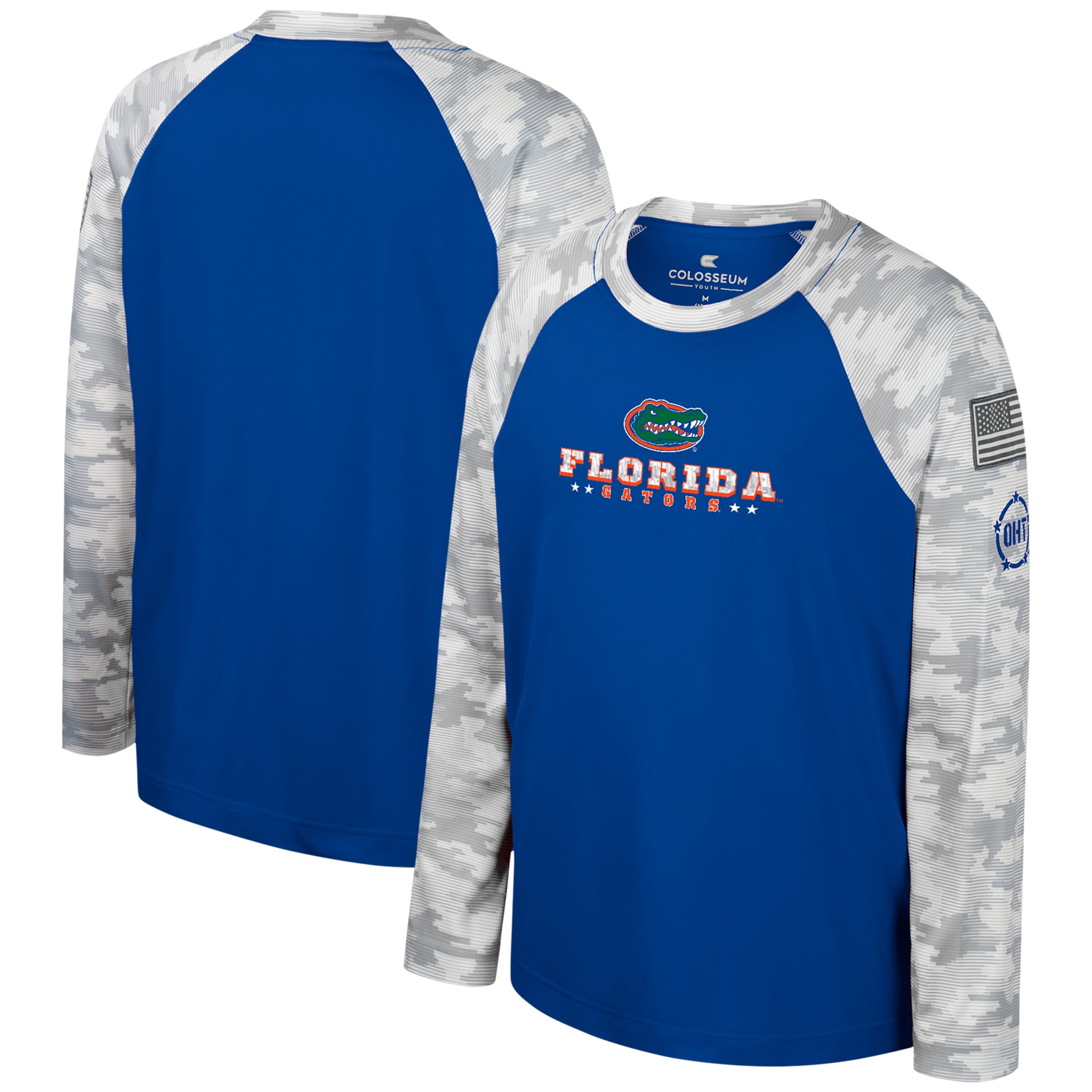 Youth Colosseum Royal/Camo Florida Gators OHT Military Appreciation ...