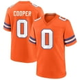 Youth Denver Cooper 0 Orange Alternate Sports Player Game Stitched Name ...