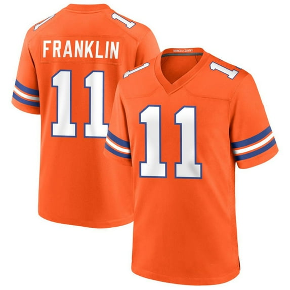 Youth Denver Franklin 11 Orange Alternate Sports Player Game Stitched ...
