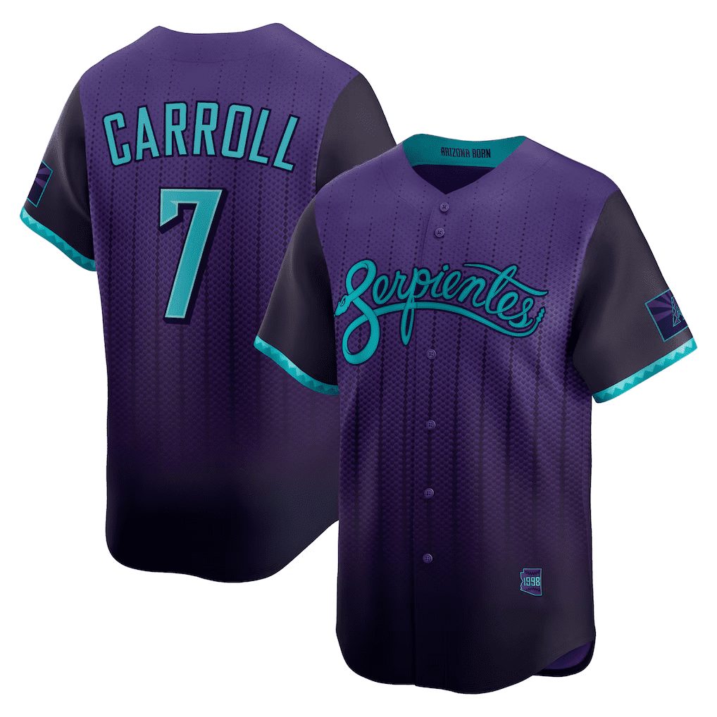 Youth Diamondbacks Baseball Team Corbin Carroll#7 Jersey Team Player T ...