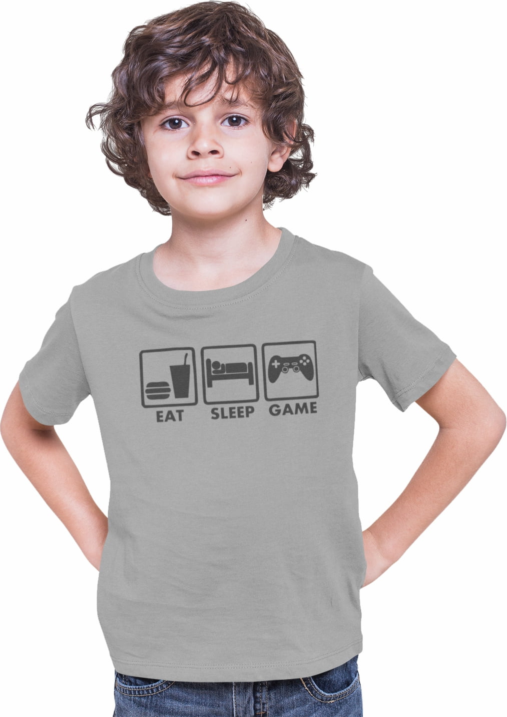 Youth Eat Sleep Game Funny Gamers Gaming T-Shirt - Walmart.com
