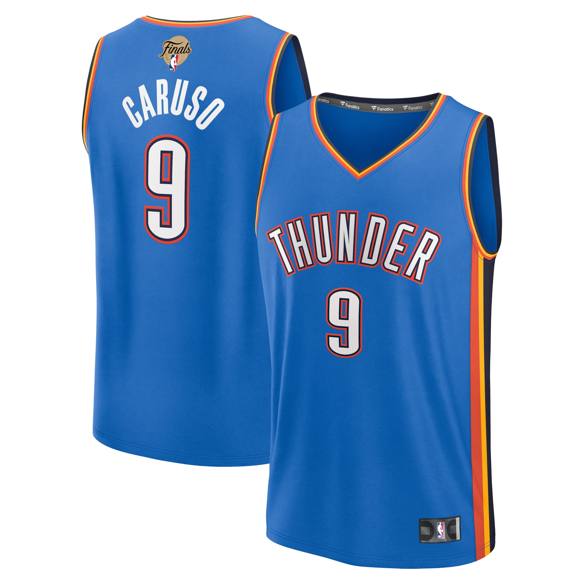 Youth Fanatics Alex Caruso Blue Oklahoma City Thunder 2025 NBA Finals Fast Break Replica Player ...