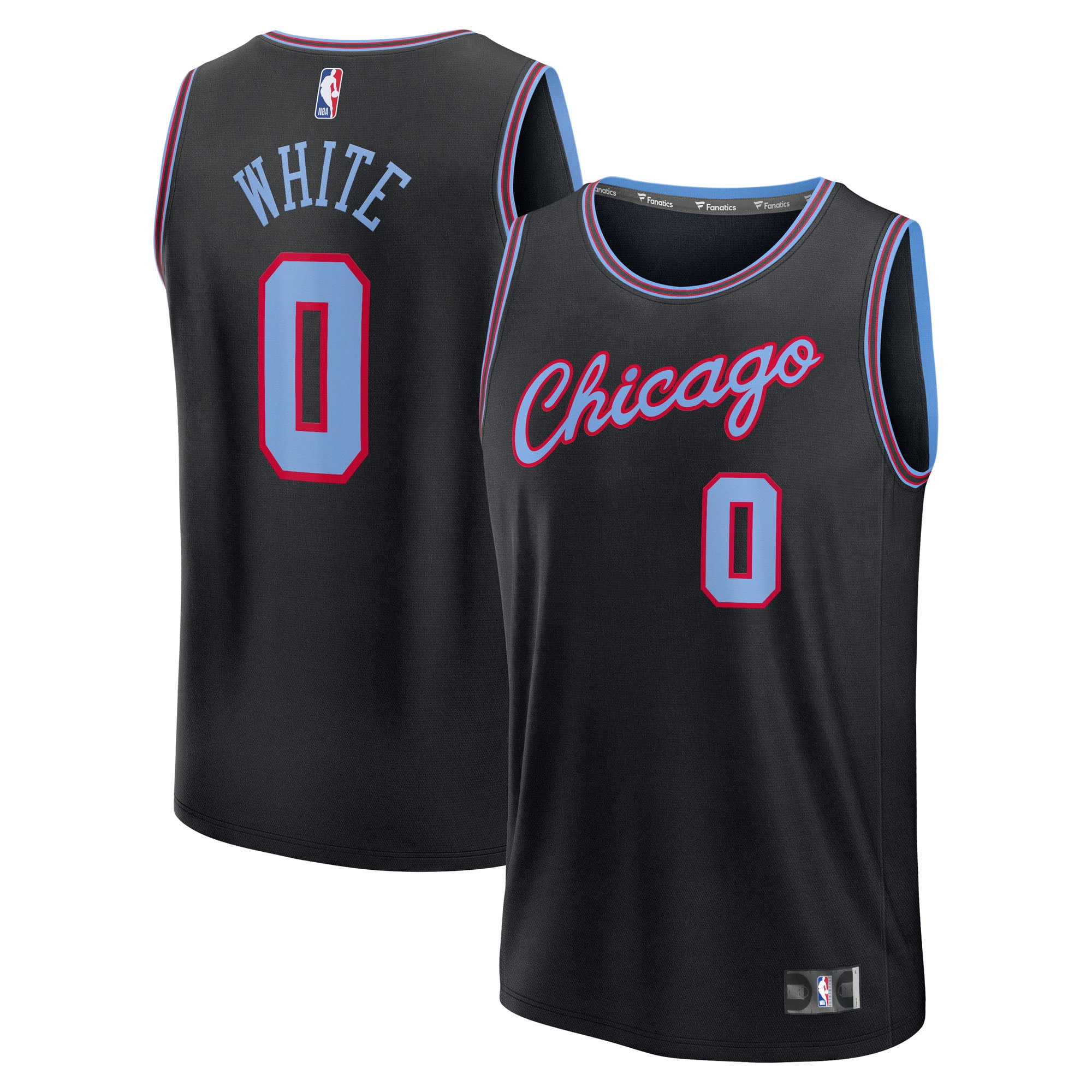 Youth Fanatics Coby White Black Chicago Bulls 2025/26 City Edition ...