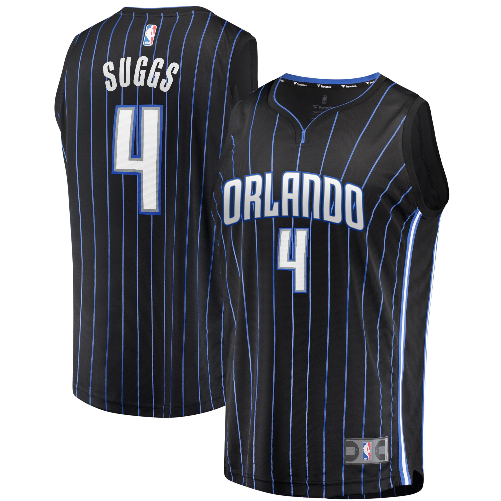 Youth Fanatics Jalen Suggs Black Orlando Magic Fast Break Replica ...