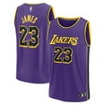 Youth Fanatics LeBron James Purple Los Angeles Lakers Fast Break ...