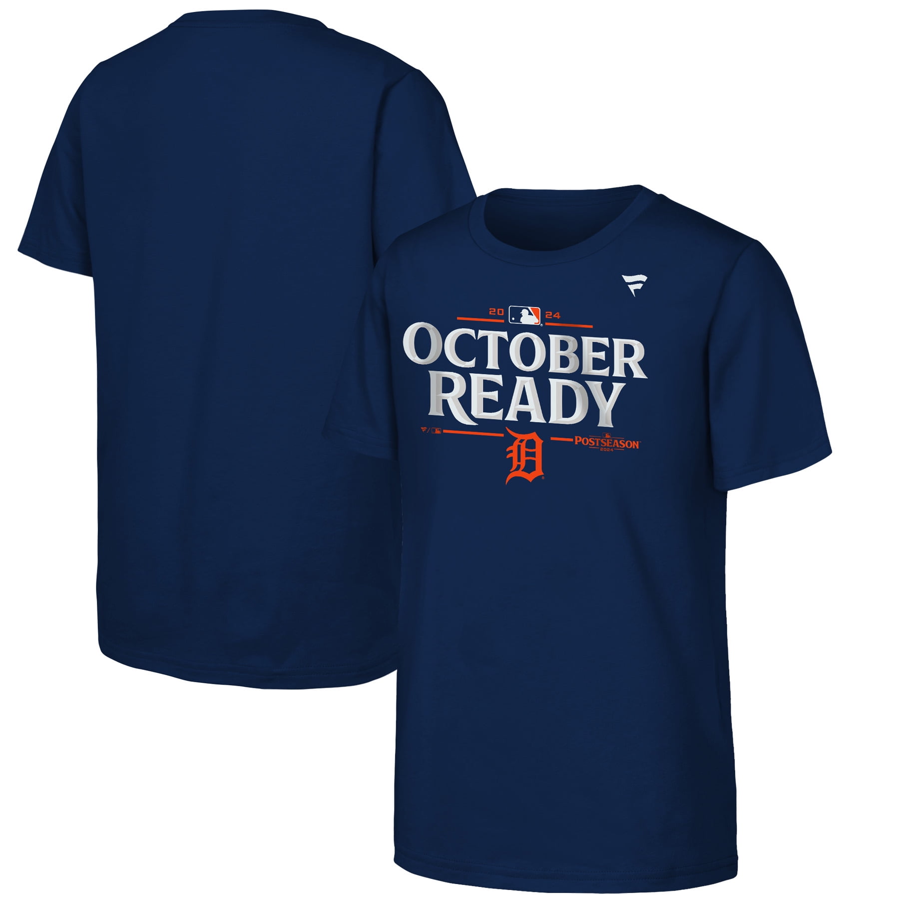 Youth Fanatics Navy Detroit Tigers 2024 MLB Postseason Locker Room T ...
