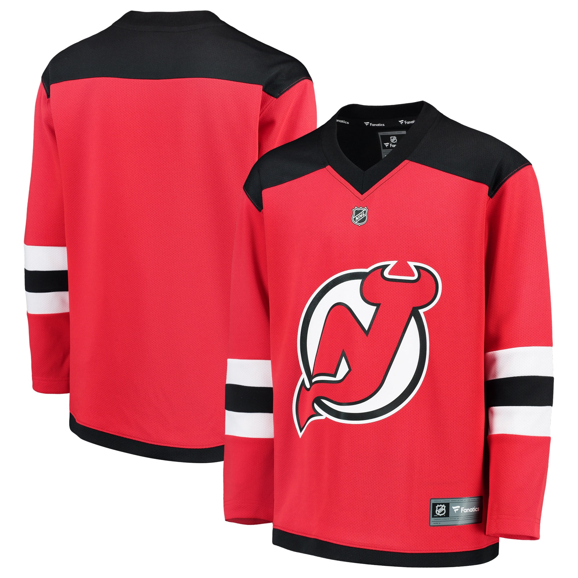 Fanatics Youth Home Replica Blank Jersey - New Jersey Devils Red ...