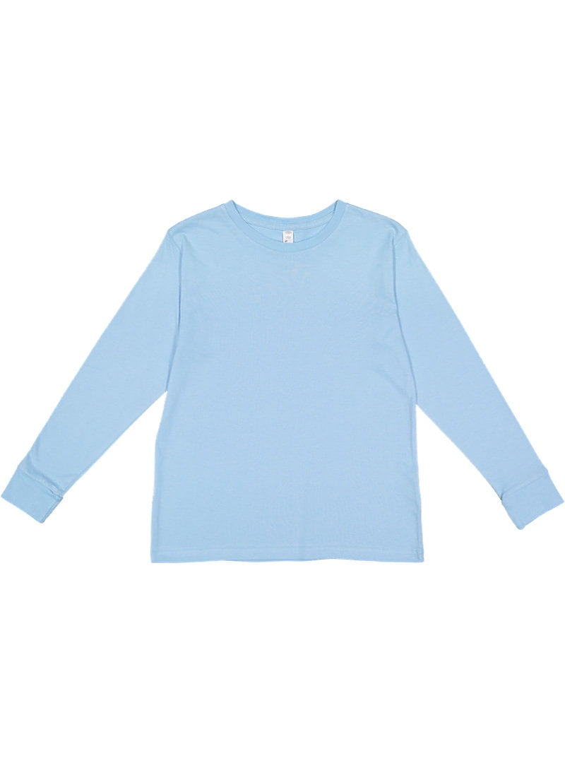 Youth Fine Jersey Long-Sleeve T-Shirt LIGHT BLUE M - Walmart.com