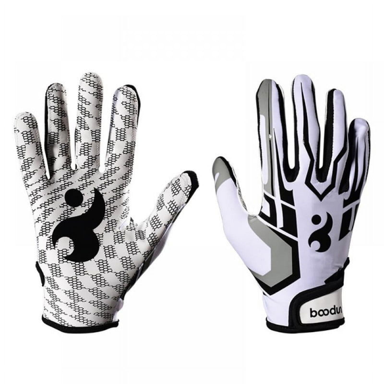 Youth Football Gloves Kids Silicone Grip Receiver Gloves for Kids with ...