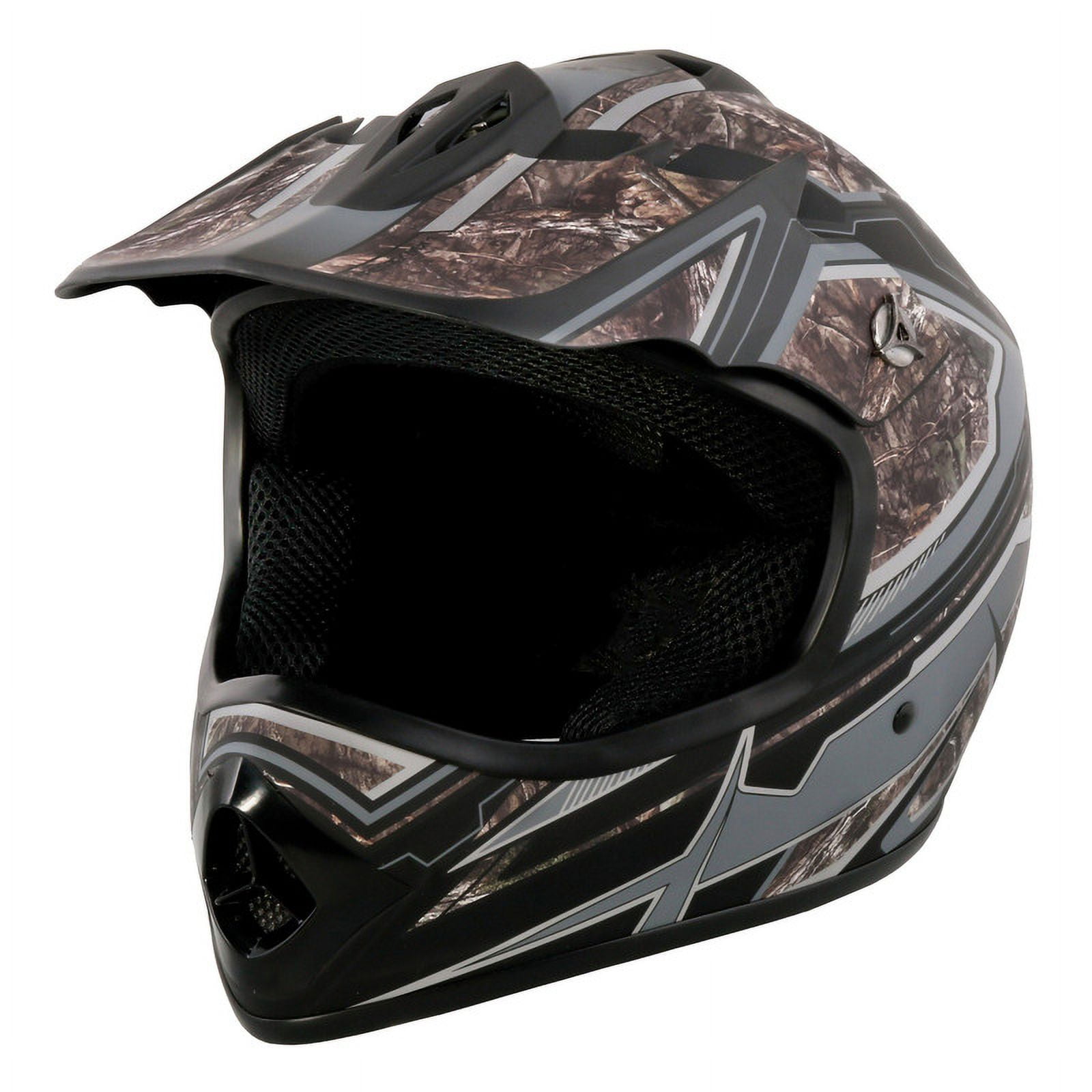 Youth Frenzy Off Road Helmet, Color: Mossy Oak, DOT Approved, Size ...
