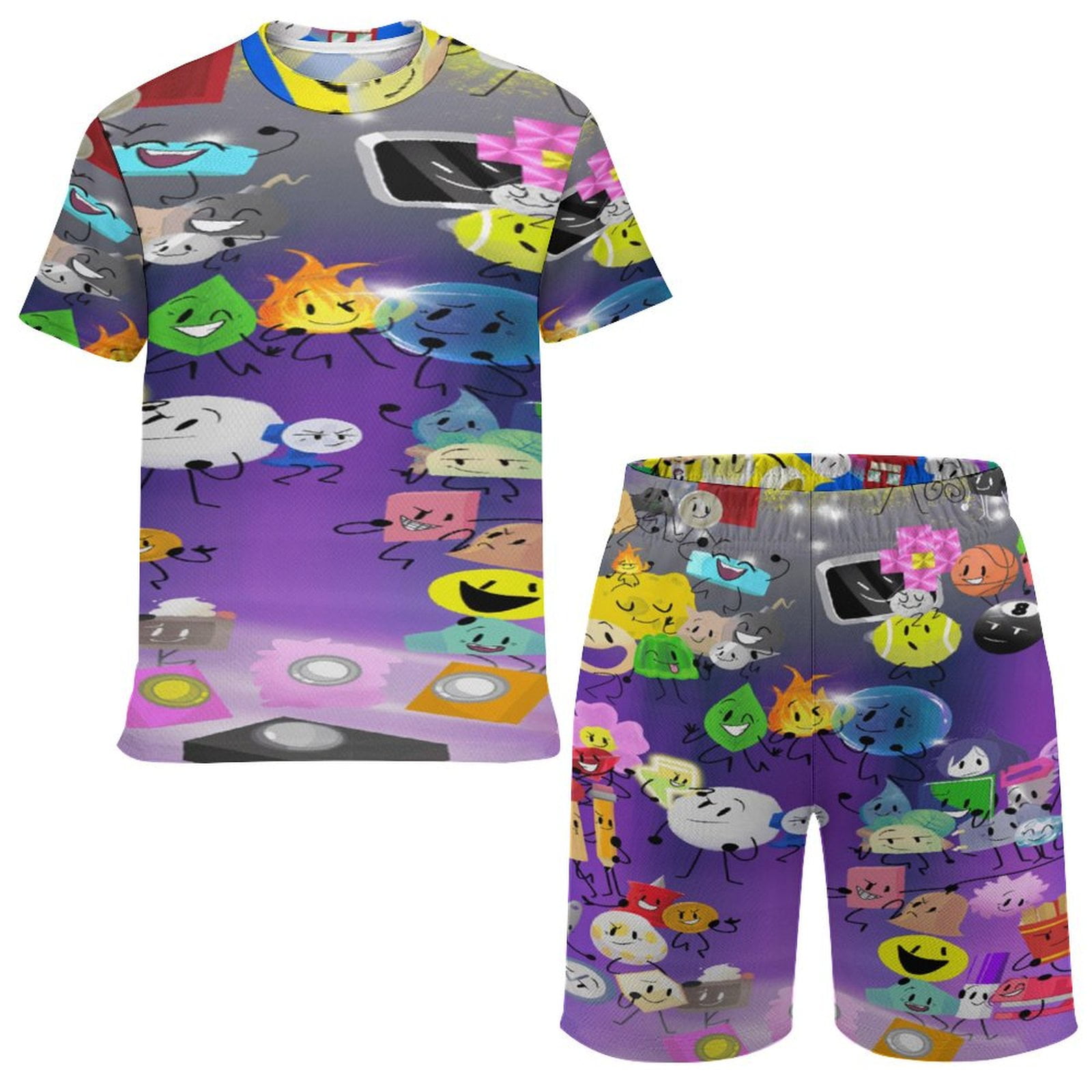 Youth Game BFDI Battle For Dream Island Shirt Set Tee and Pants 3D ...