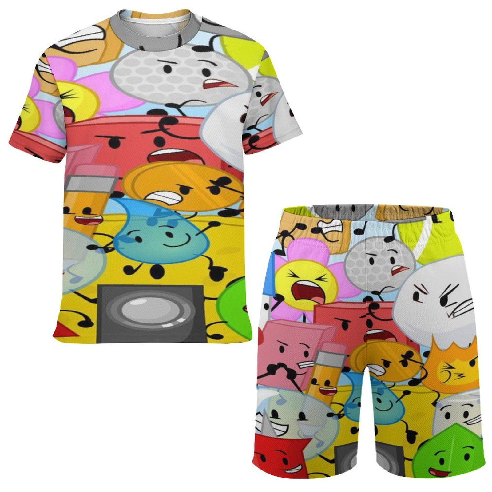 Youth Game BFDI Battle For Dream Island Shirt Set Tee and Pants 3D ...