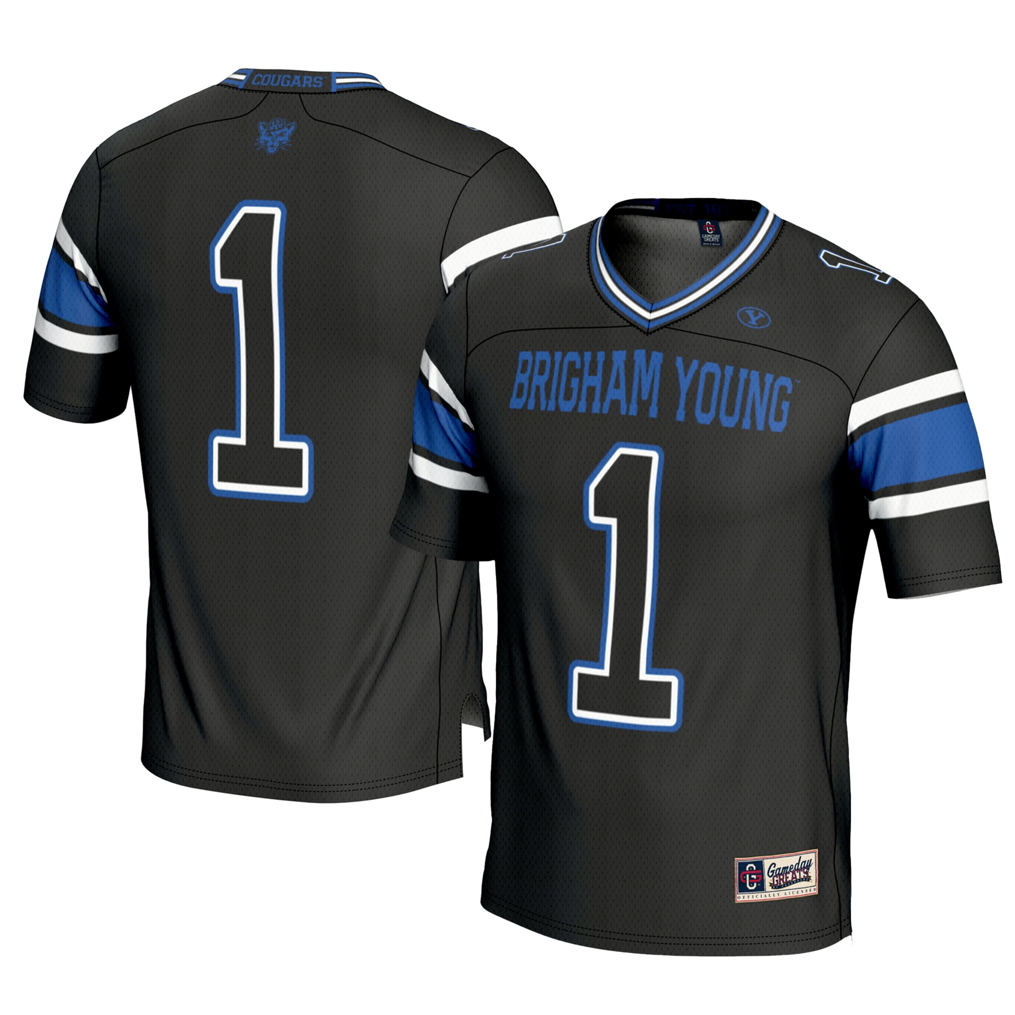 Youth GameDay Greats #1 Black BYU Cougars Football Jersey - Walmart.com