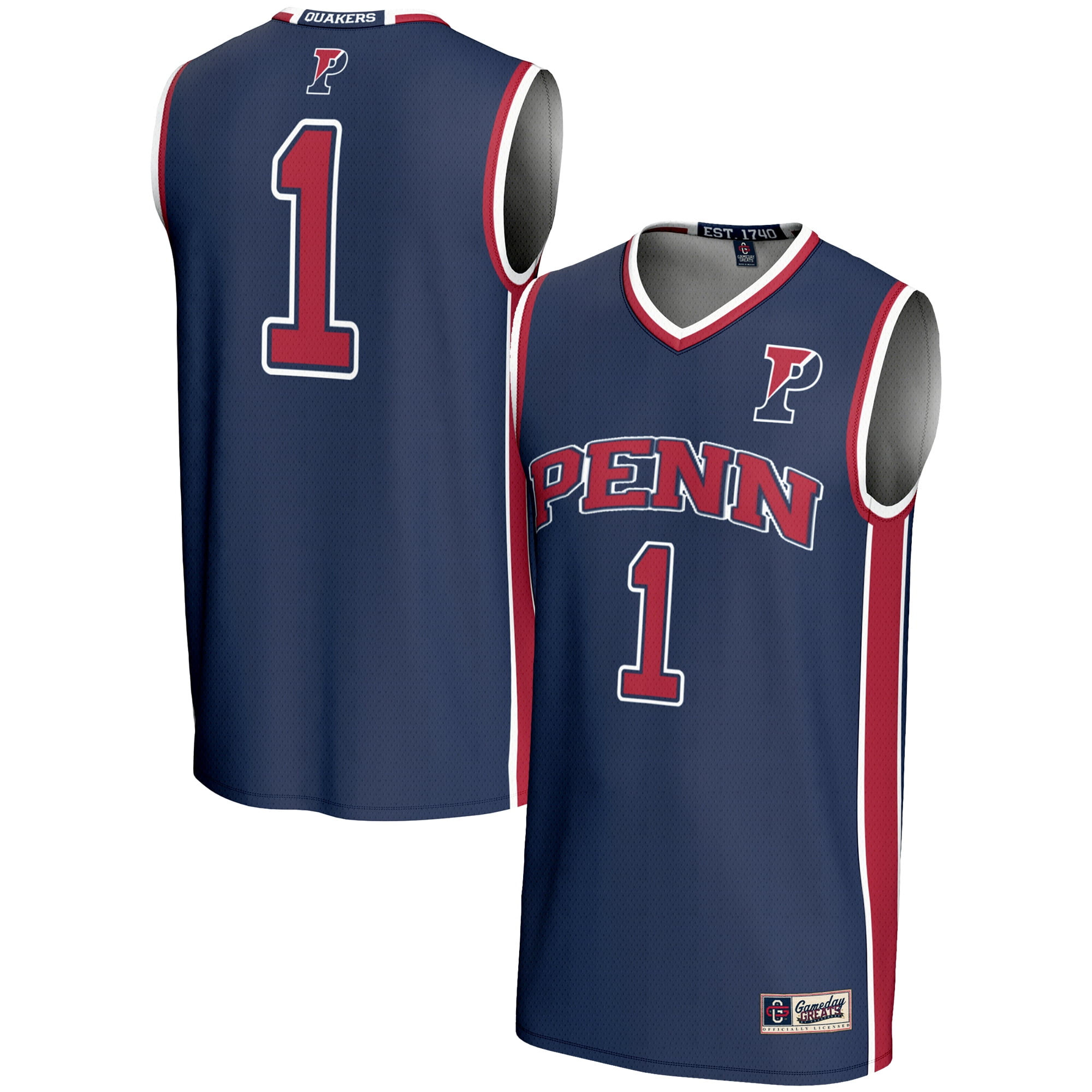 Youth GameDay Greats #1 Navy Pennsylvania Quakers Lightweight ...