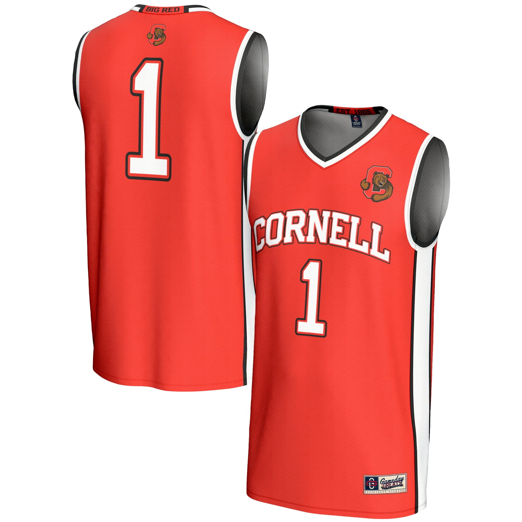 Youth GameDay Greats #1 Red Cornell Big Red Lightweight Basketball ...