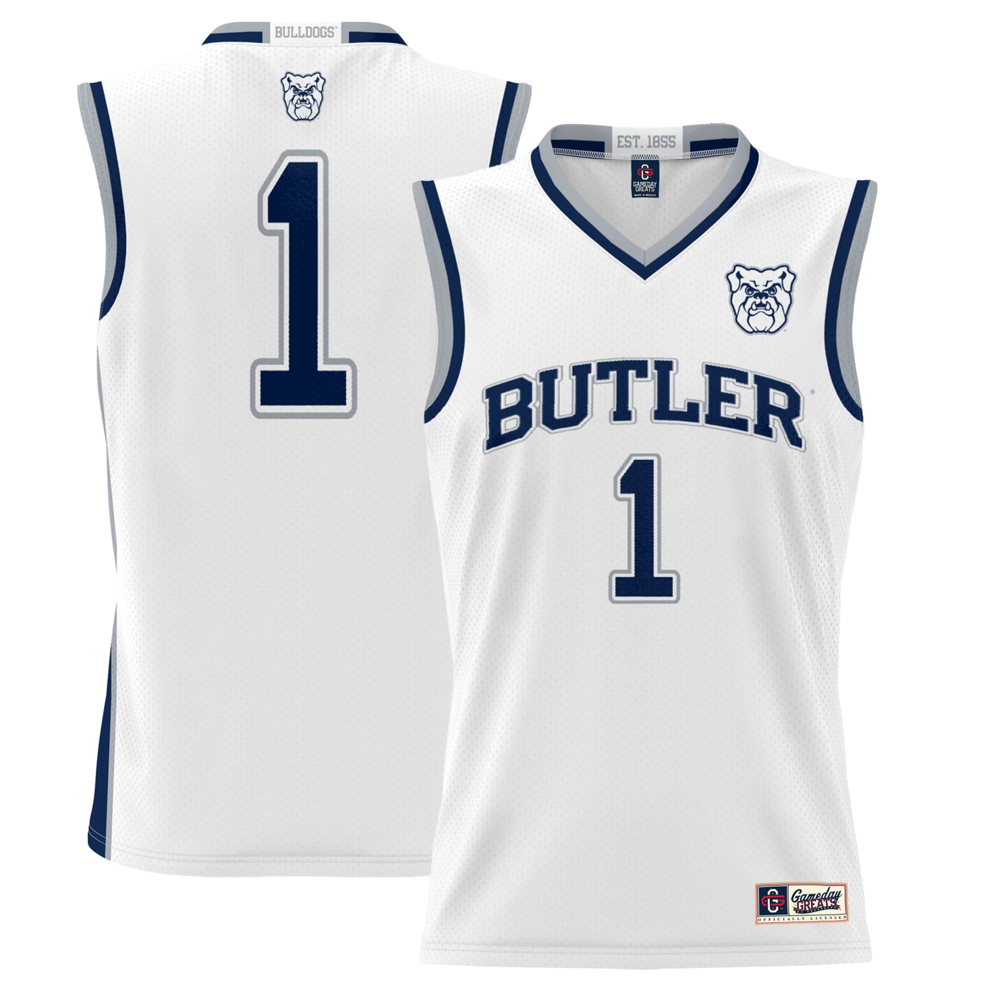 Youth GameDay Greats #1 White Butler Bulldogs Lightweight Basketball Jersey - Walmart.com