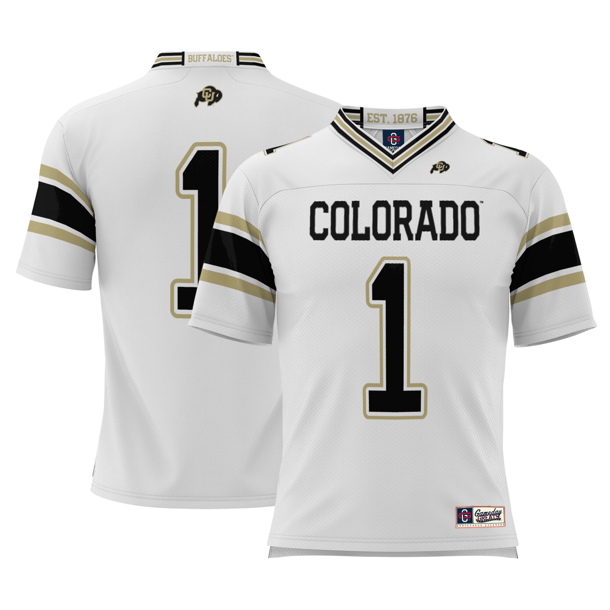 Youth GameDay Greats #1 White Colorado Buffaloes Endzone Football ...