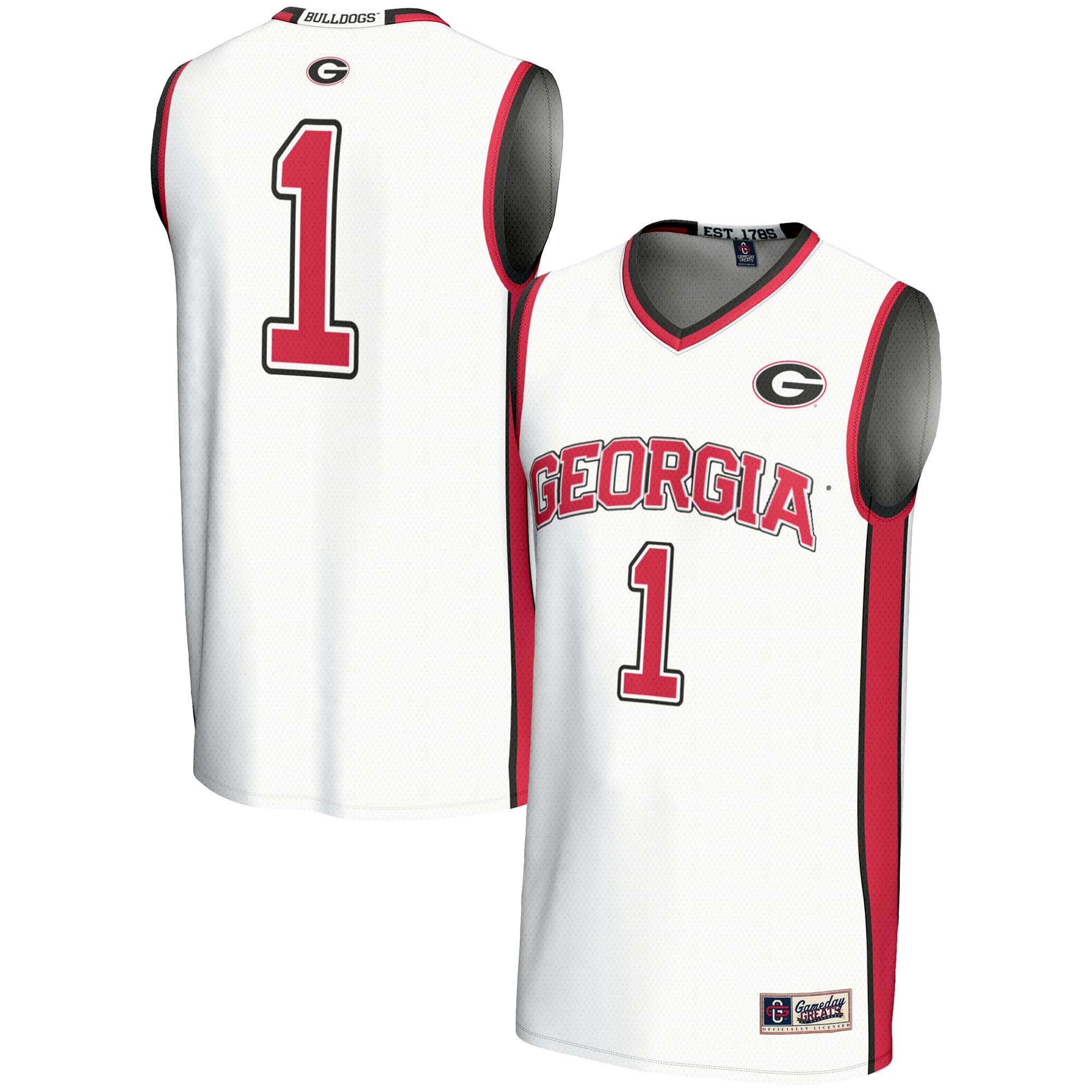 Youth GameDay Greats #1 White Georgia Bulldogs Lightweight Basketball ...