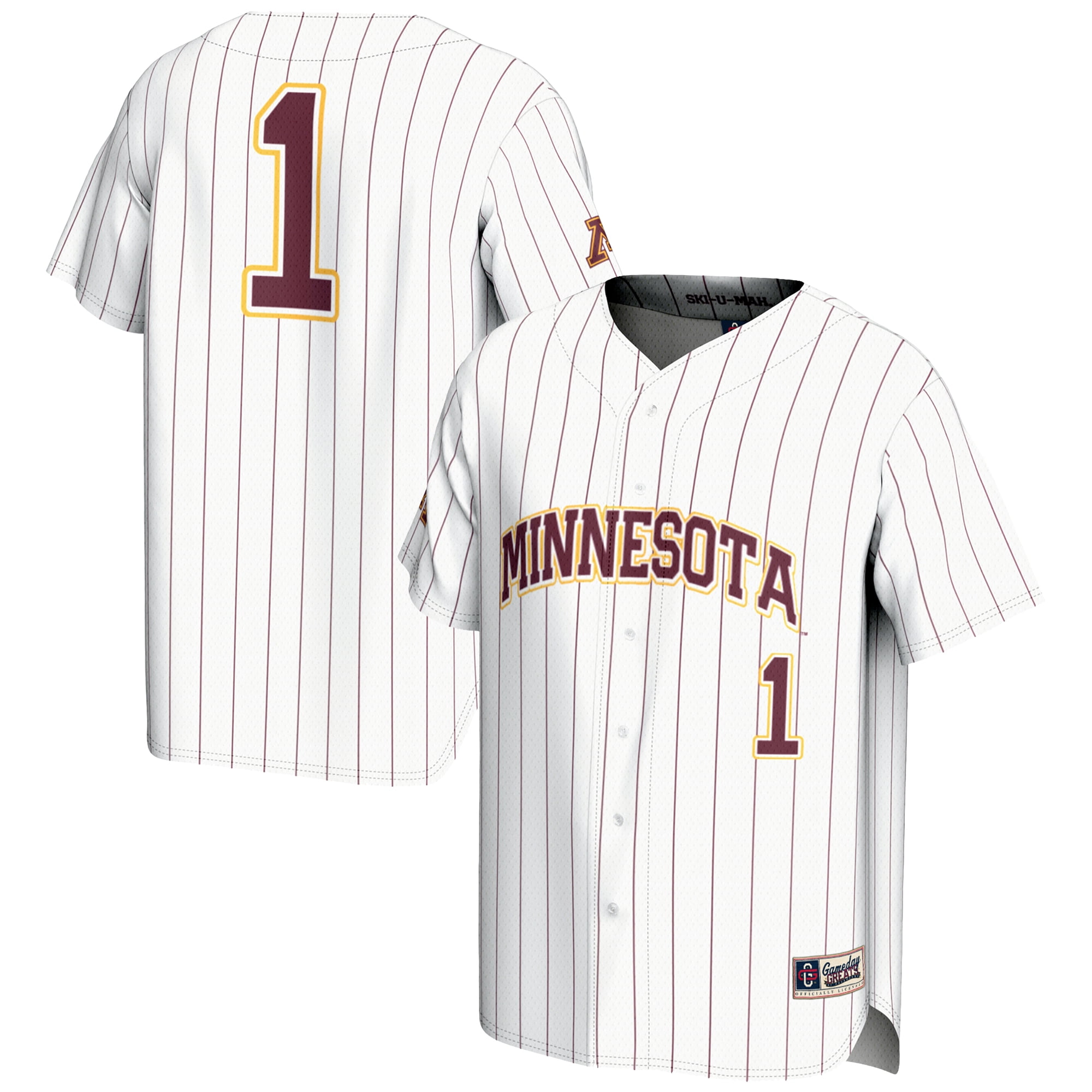 Youth GameDay Greats #1 White Minnesota Golden Gophers Lightweight ...