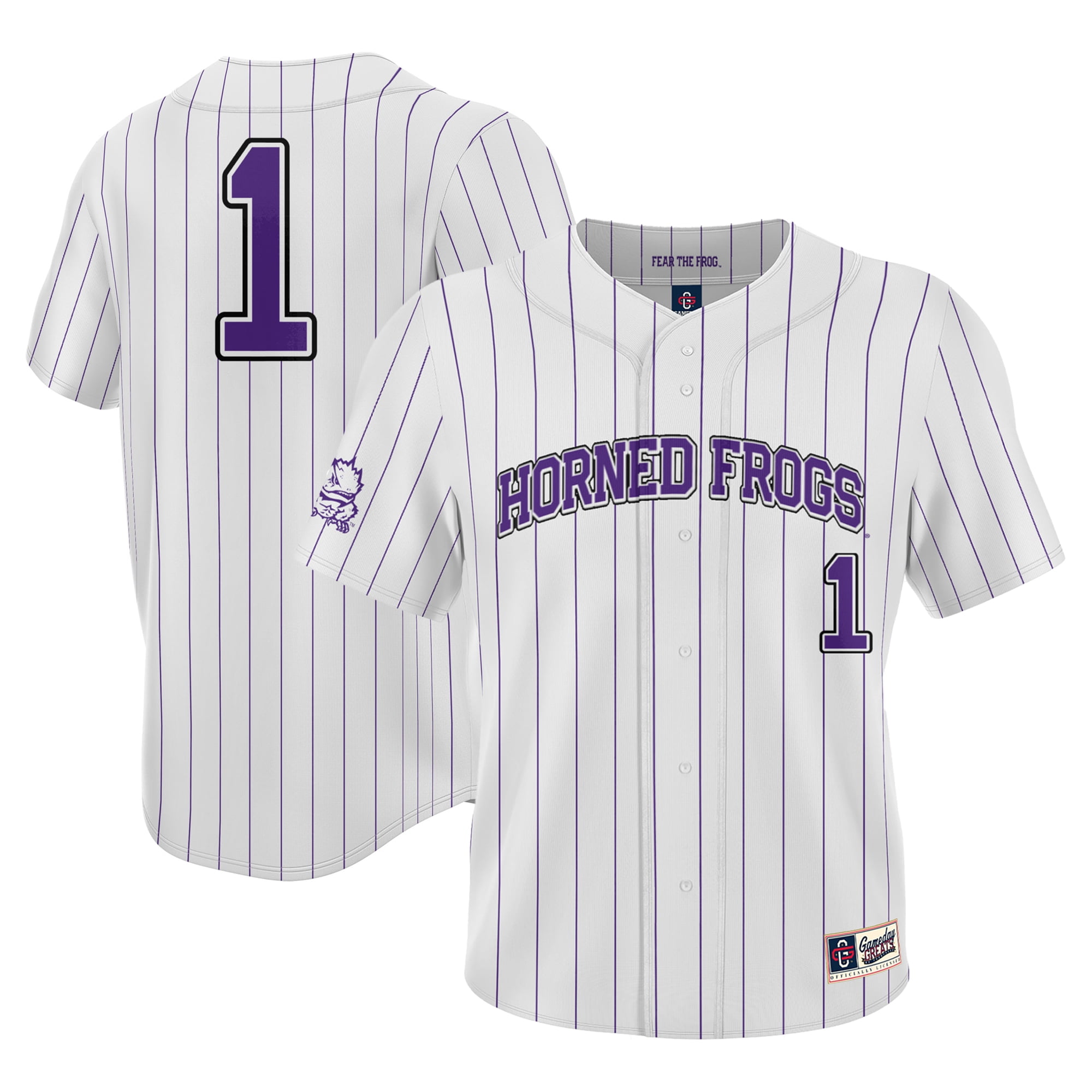 Youth GameDay Greats #1 White TCU Horned Frogs Lightweight Baseball ...