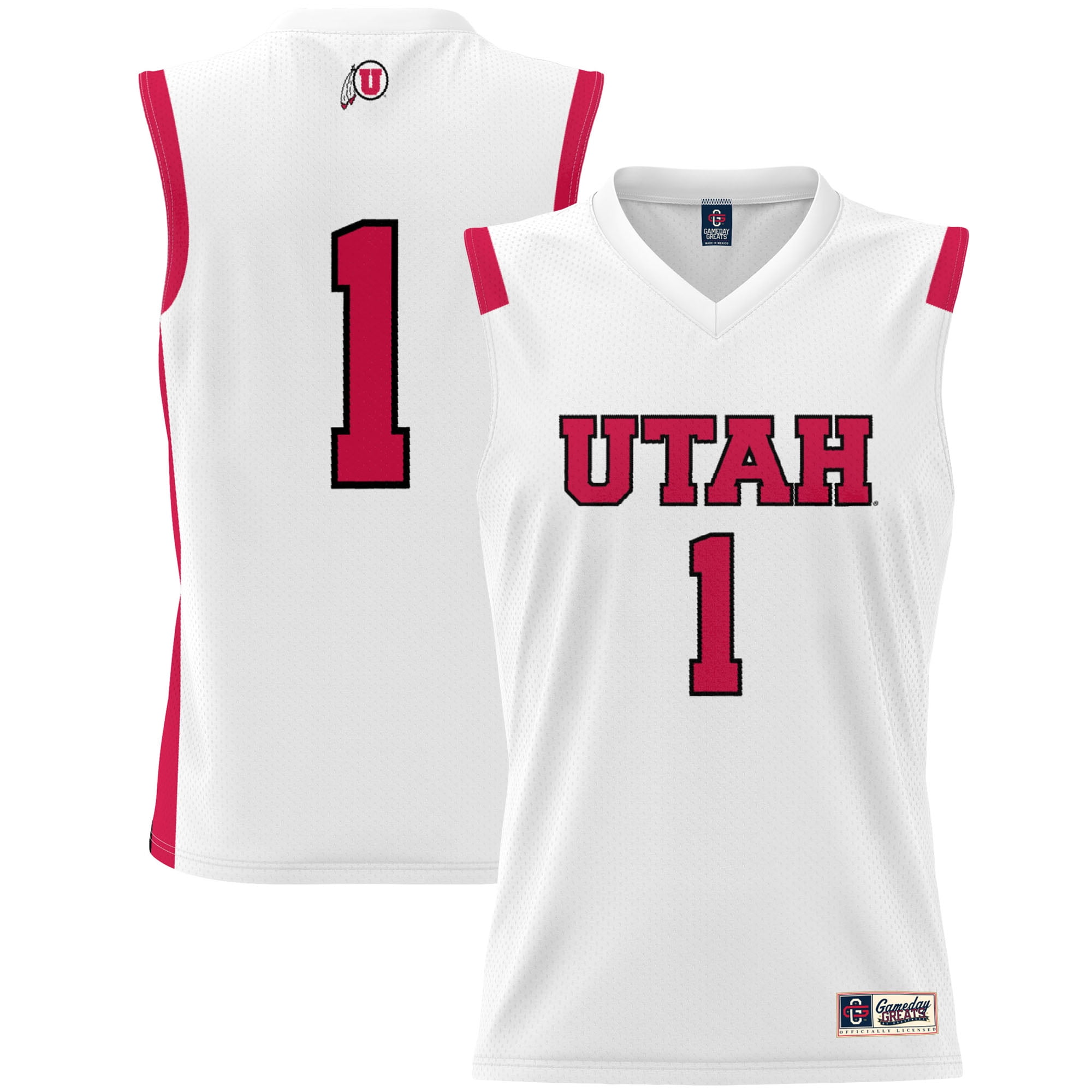 Youth GameDay Greats #1 White Utah Utes Lightweight Basketball Jersey ...