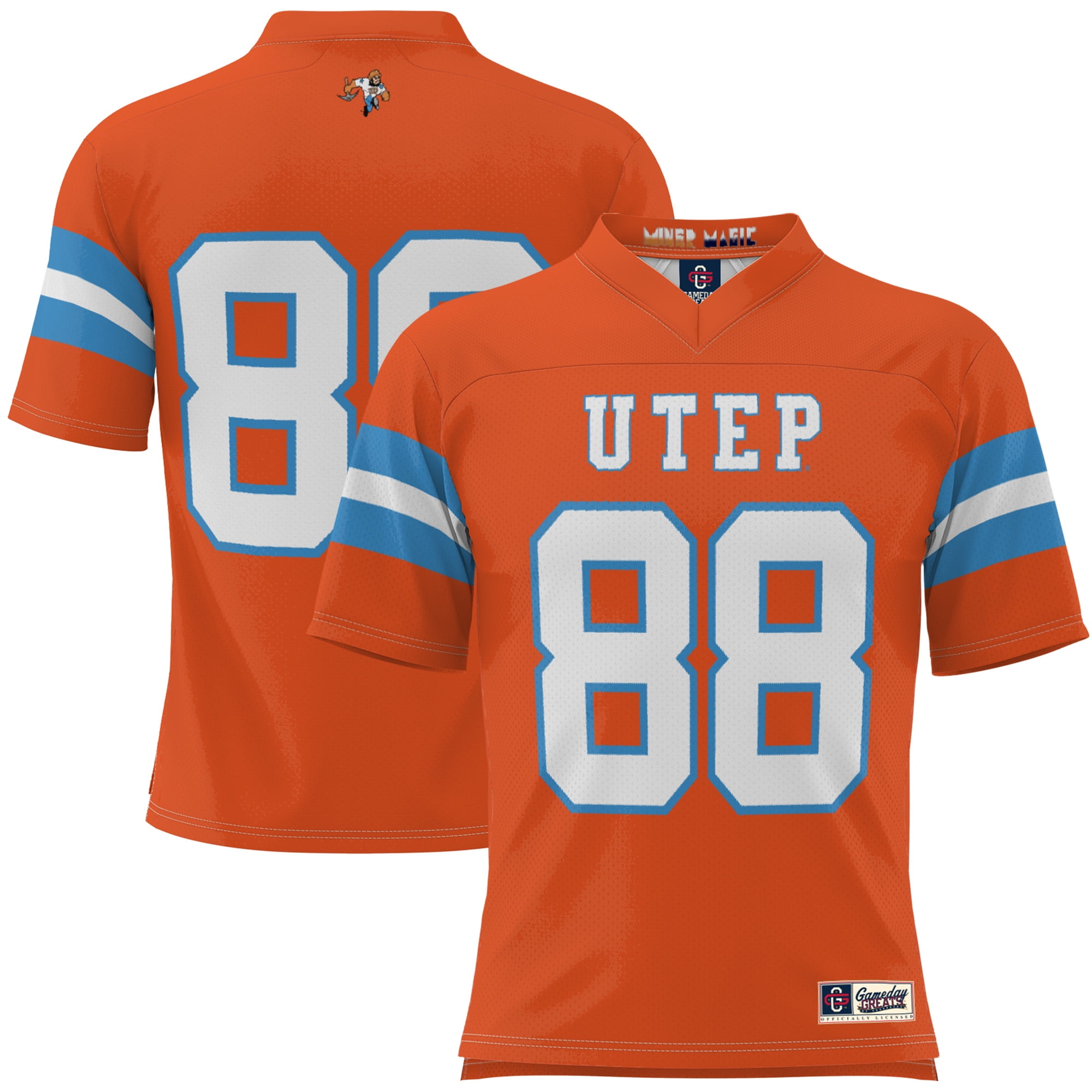Youth GameDay Greats #88 Orange UTEP Miners Throwback Football Jersey ...