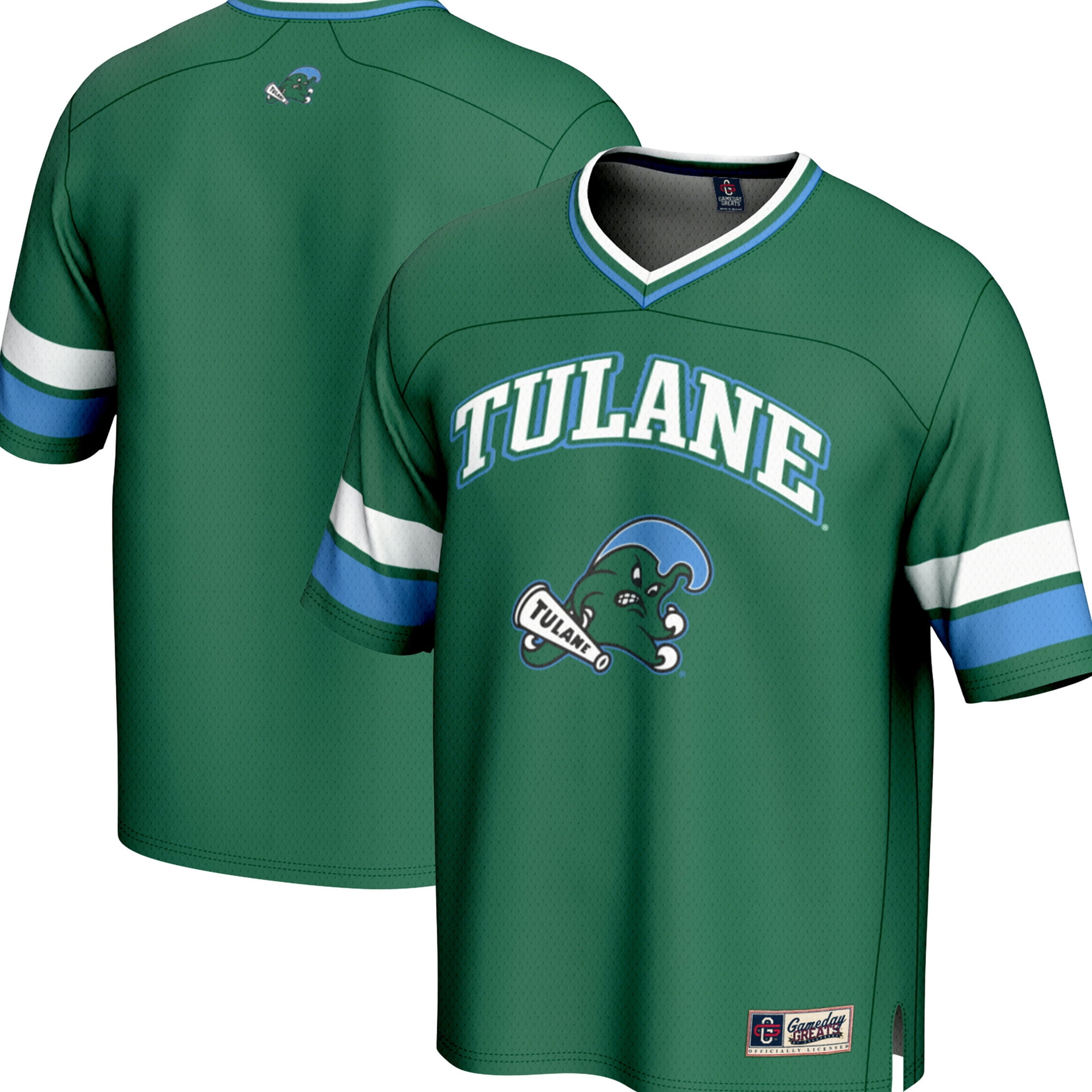 Youth GameDay Greats Green Tulane Green Wave Spirit Football Jersey ...