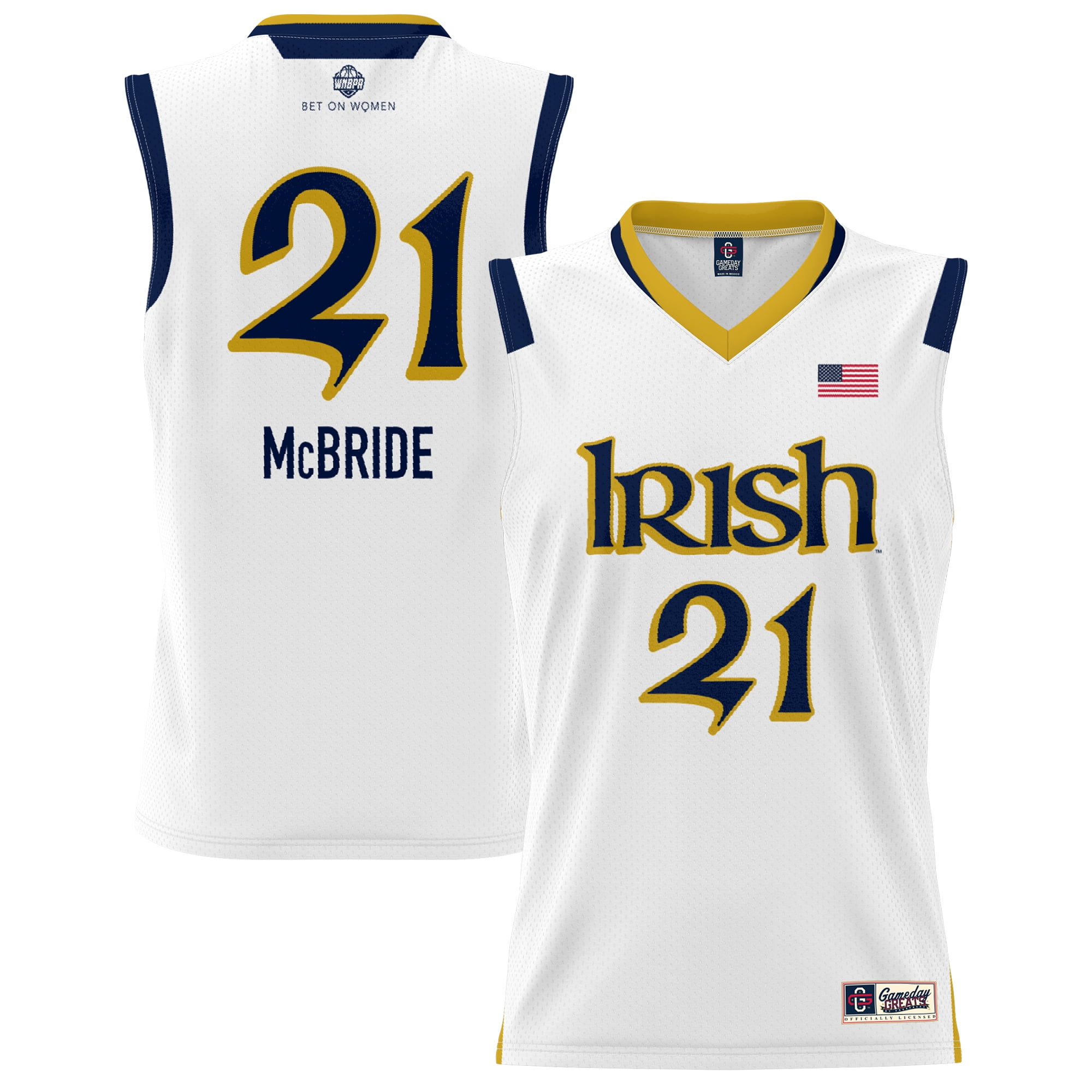 Youth GameDay Greats Kayla McBride White Notre Dame Fighting Irish ...