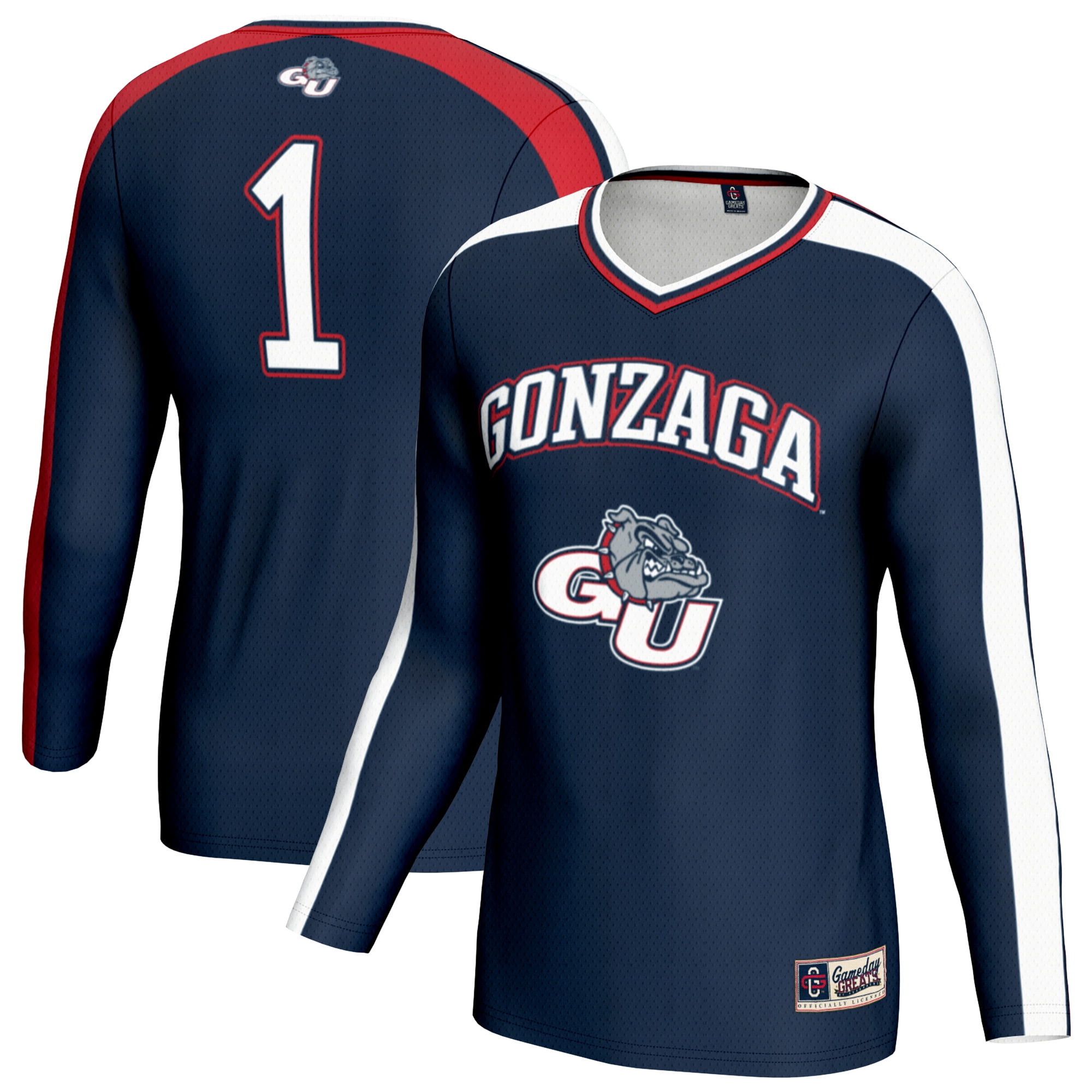 Youth GameDay Greats Navy Gonzaga Bulldogs #1 Lightweight Volleyball Fashion Jersey - Walmart.com