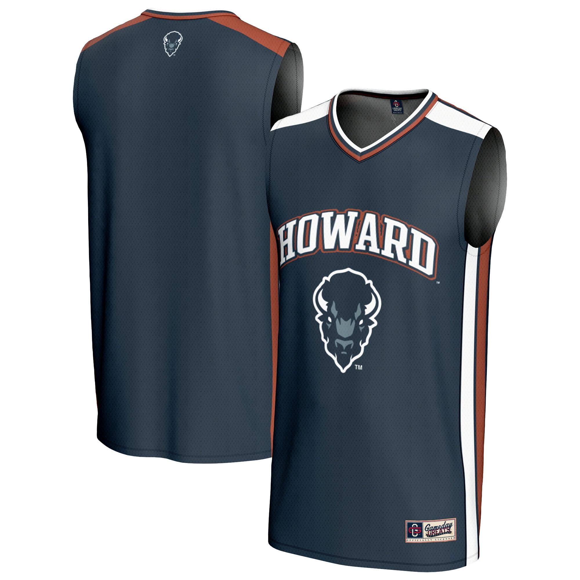 Youth-GameDay Greats Navy Howard Bison Basketball Jersey - Walmart.com