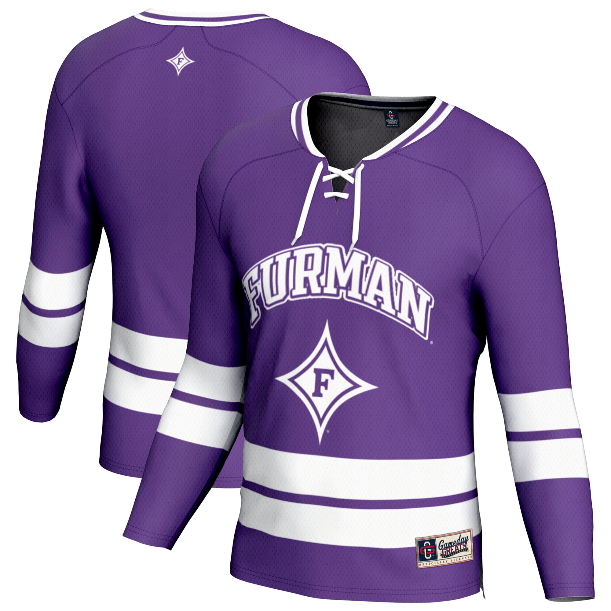 Youth Gameday Greats Purple Furman Paladins Spirit Hockey Jersey
