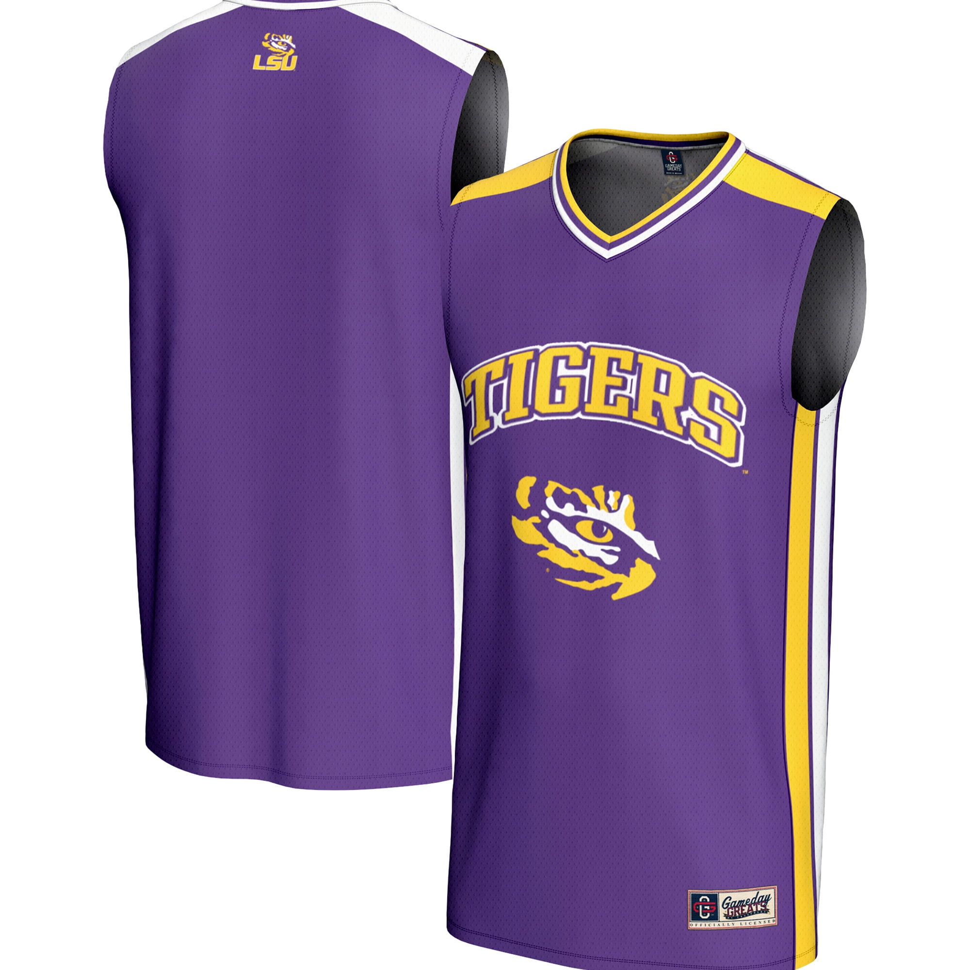 Men's GameDay Greats Purple LSU Tigers Spirit Basketball Jersey ...