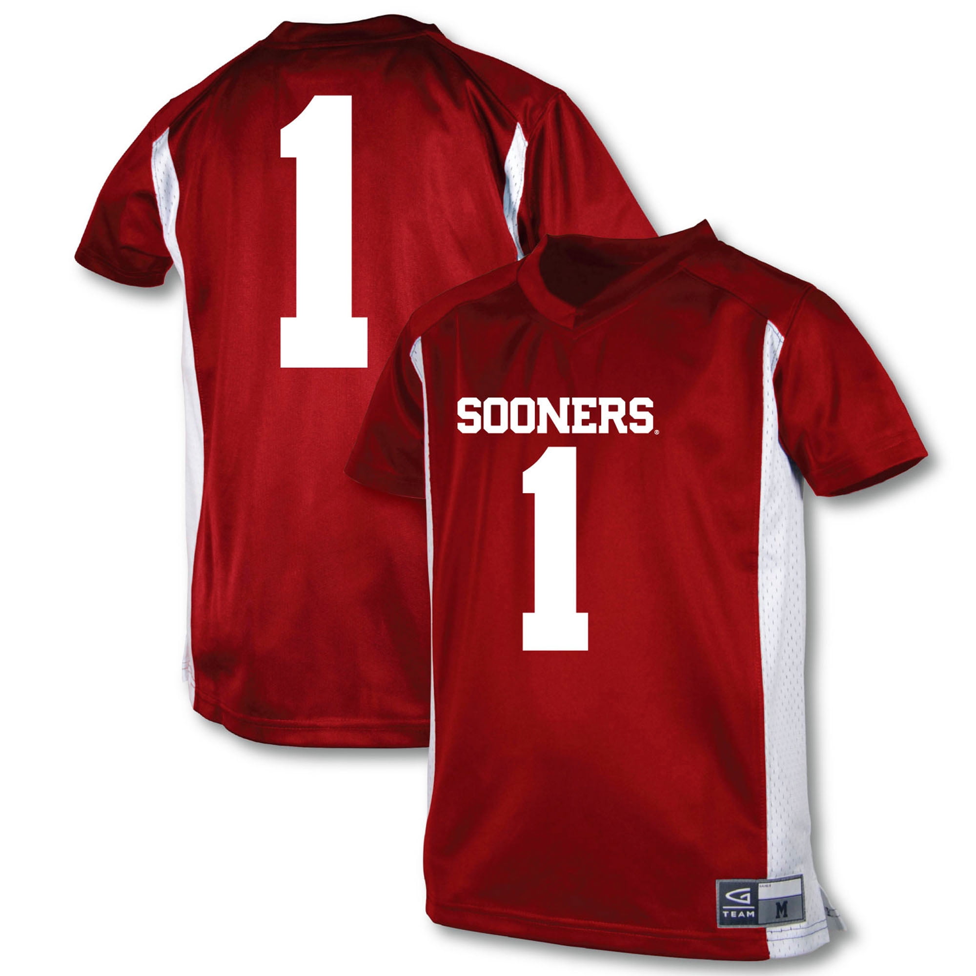 Youth Garb #1 Crimson Oklahoma Sooners Football Jersey - Walmart.com
