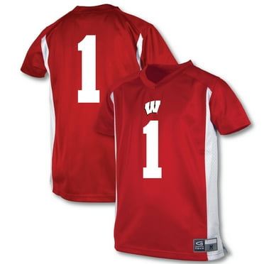 WISCONSIN Boys Primry Color Synthetic JSY Football - Walmart.com