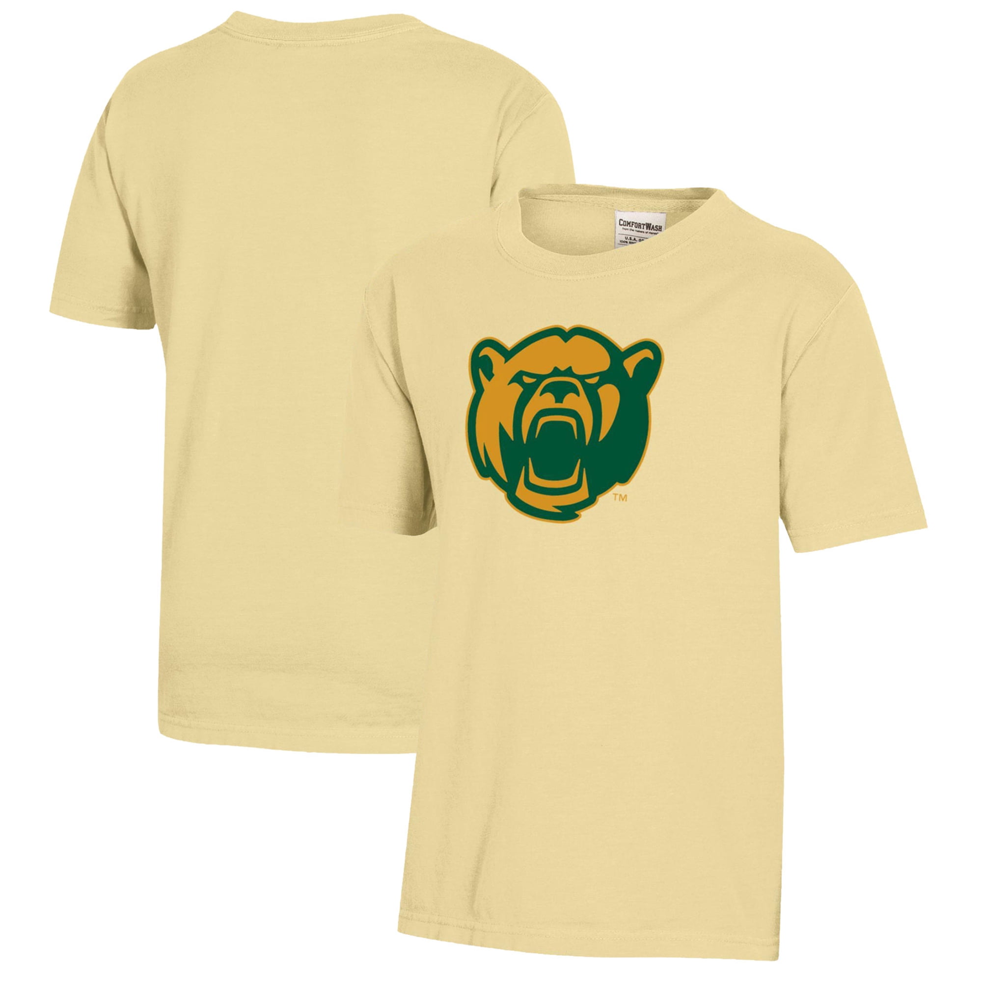 Youth Gold Baylor Bears Logo Comfort Wash T-Shirt - Walmart.com