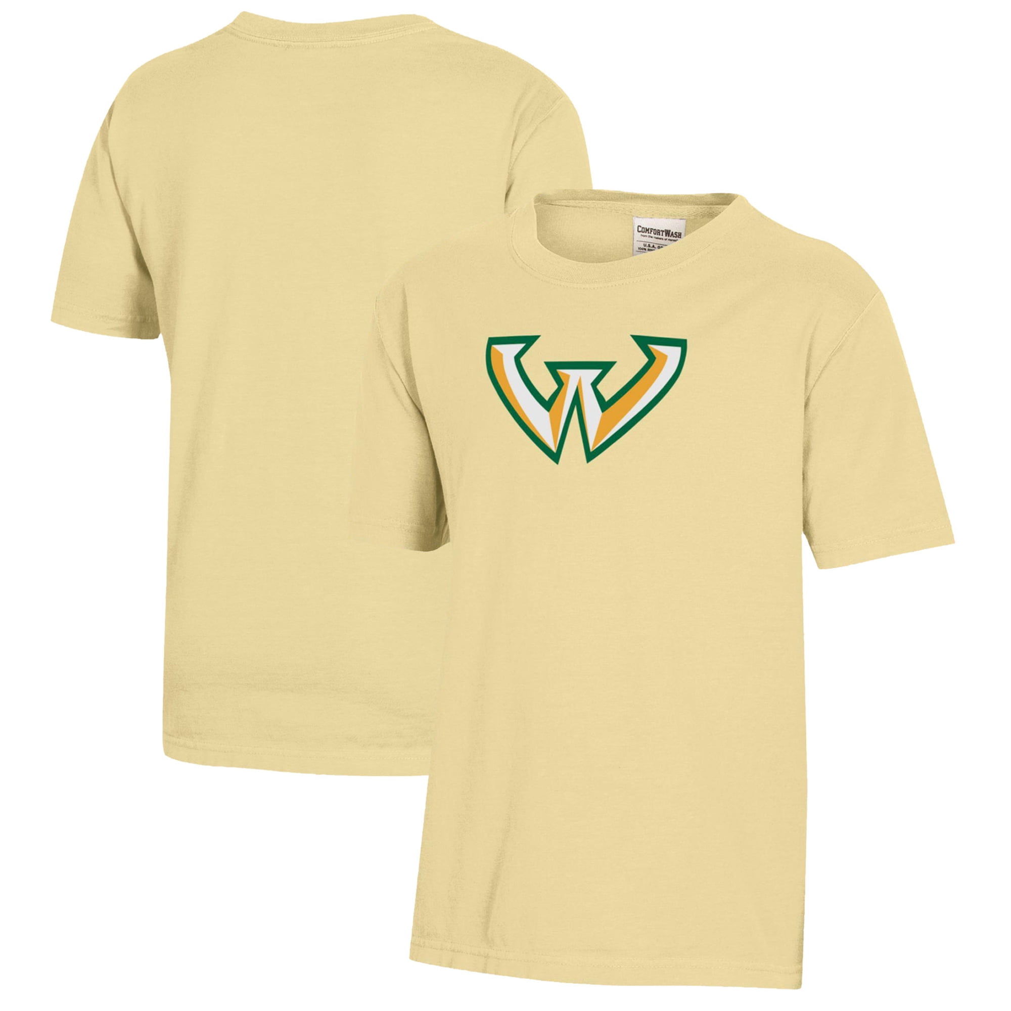 Youth Gold Wayne State Warriors Logo Comfort Wash T-Shirt - Walmart.com