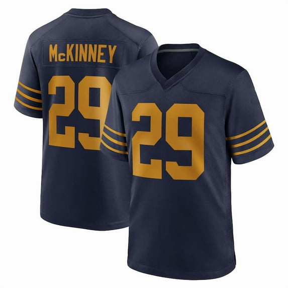 Youth Green Bay McKinney 29 Navy Sports Player Game Stitched Name ...