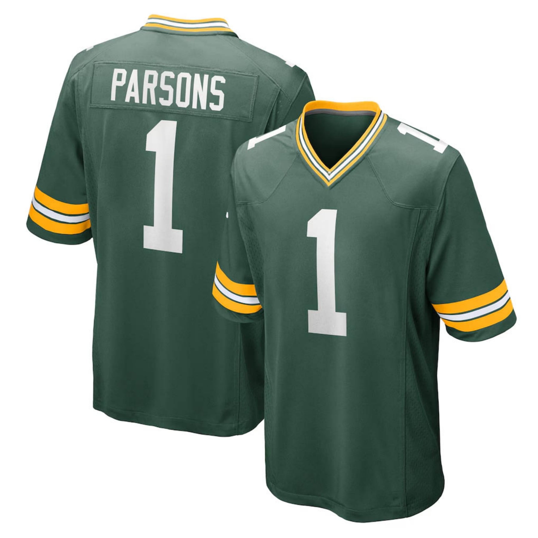 Youth Green_Bay Player Short-Sleeved TopsParsons 1-Green Embroidered ...