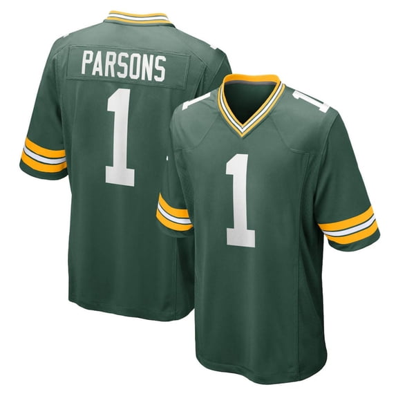 Youth Green_Bay Player Short-Sleeved TopsParsons 1-Green Embroidered ...