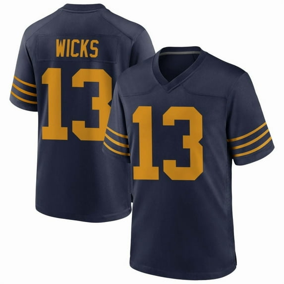 Youth Green Bay Wicks 13 Navy Sports Player Game Stitched Name Number T ...