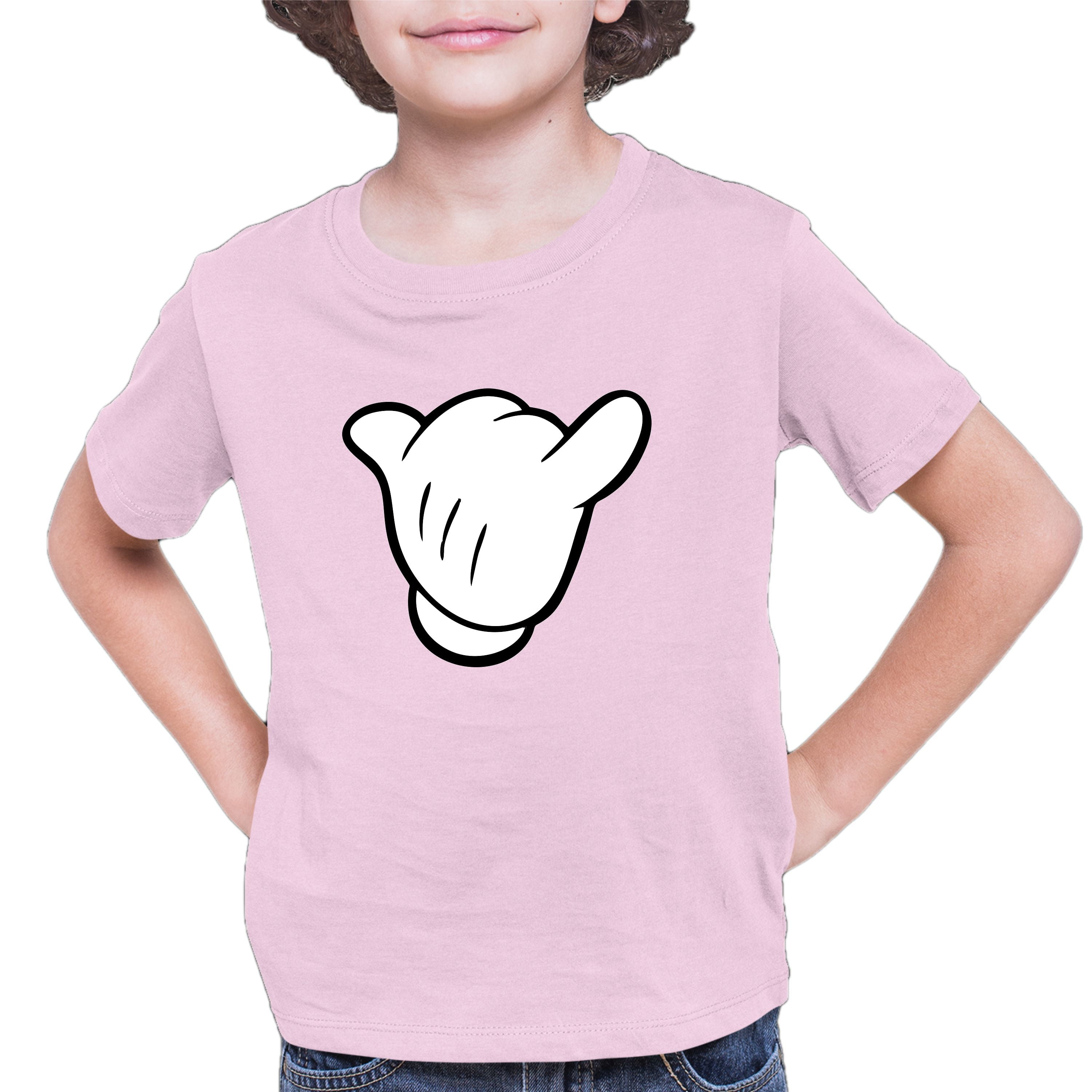 Youth Hang Loose Cartoon Hand Mickey Shaka Sign T-Shirt - Walmart.com