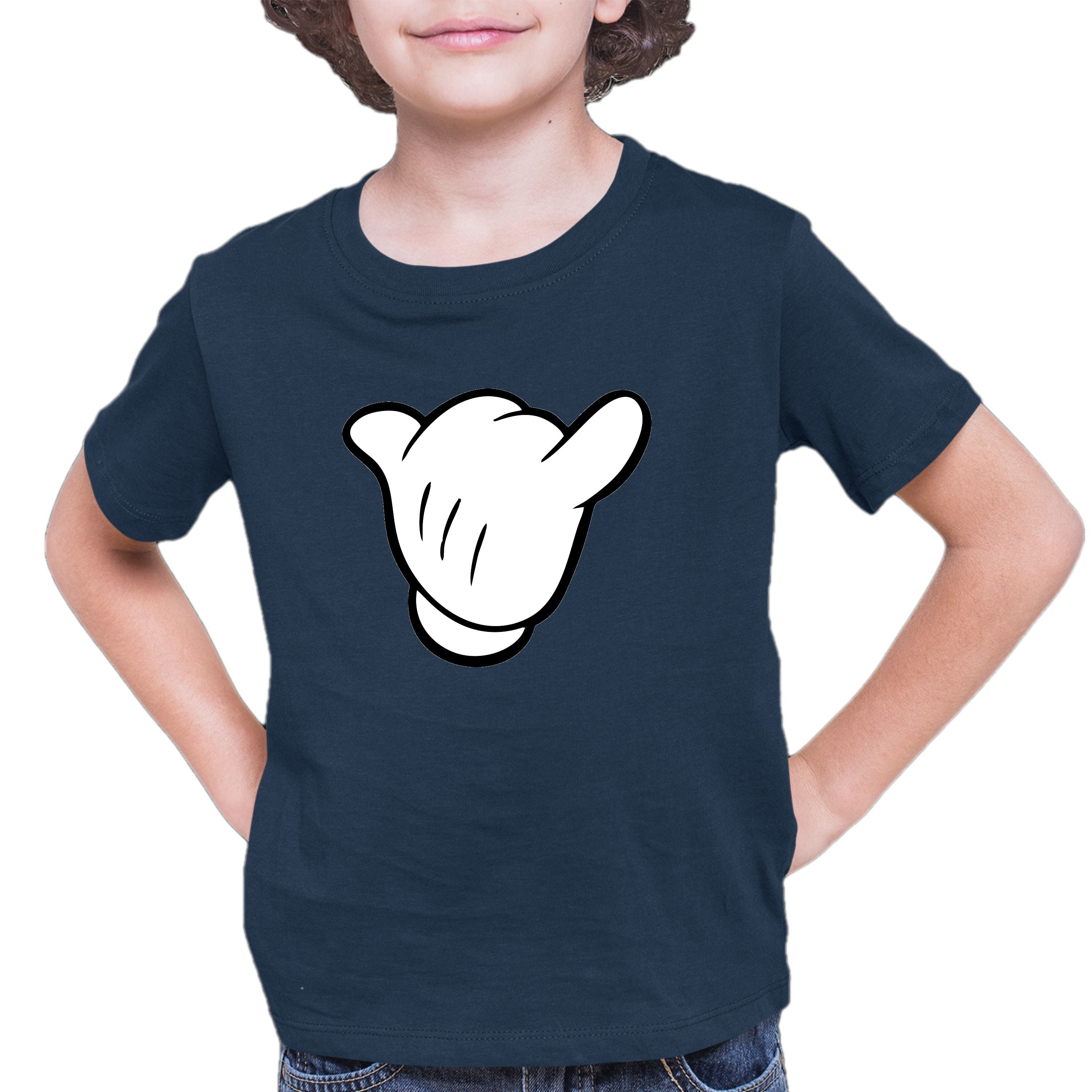 Youth Hang Loose Cartoon Hand Mickey Shaka Sign T-Shirt - Walmart.com