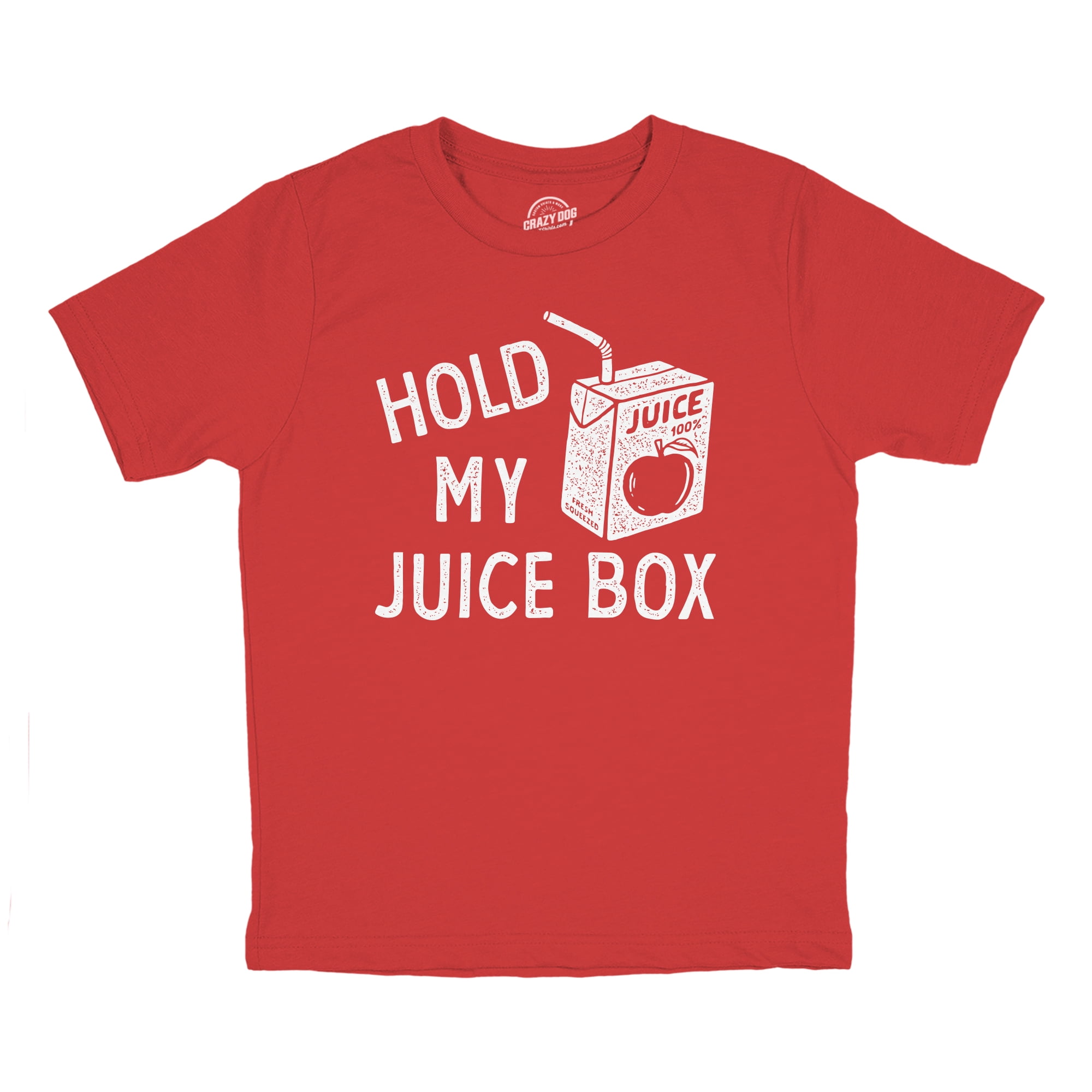 Youth Hold My Juice Box Funny Cute Apple Juicebox Graphic Novelty Tee ...