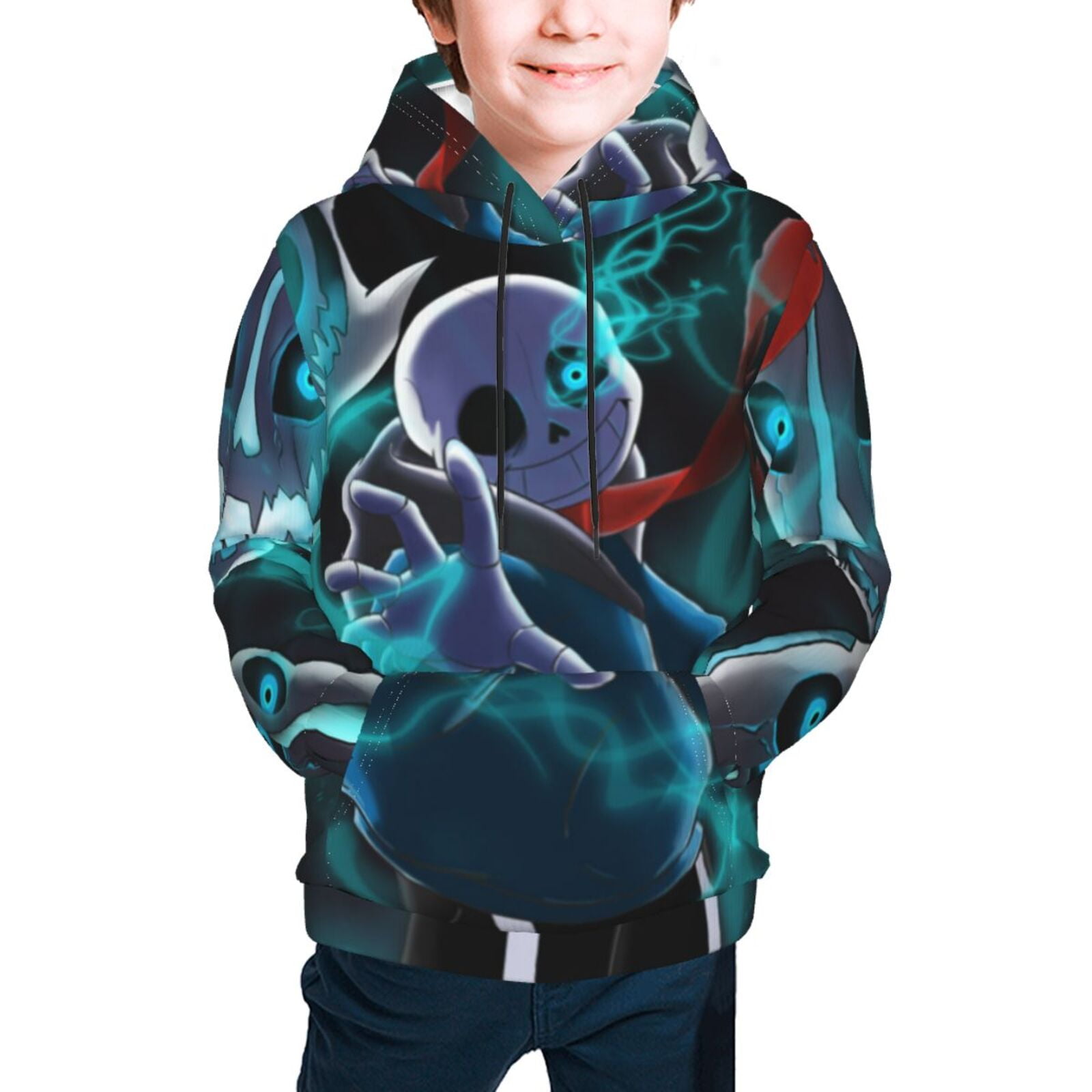 Youth Hoodies Undertale Sans 3D Printing Boys And Girls Pullover Hooded ...